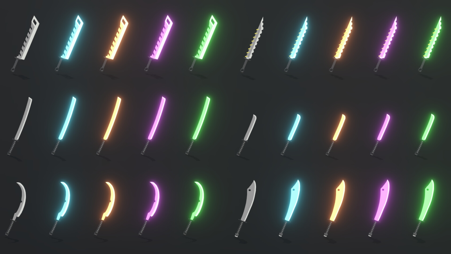 A 3D - Low Poly Blades