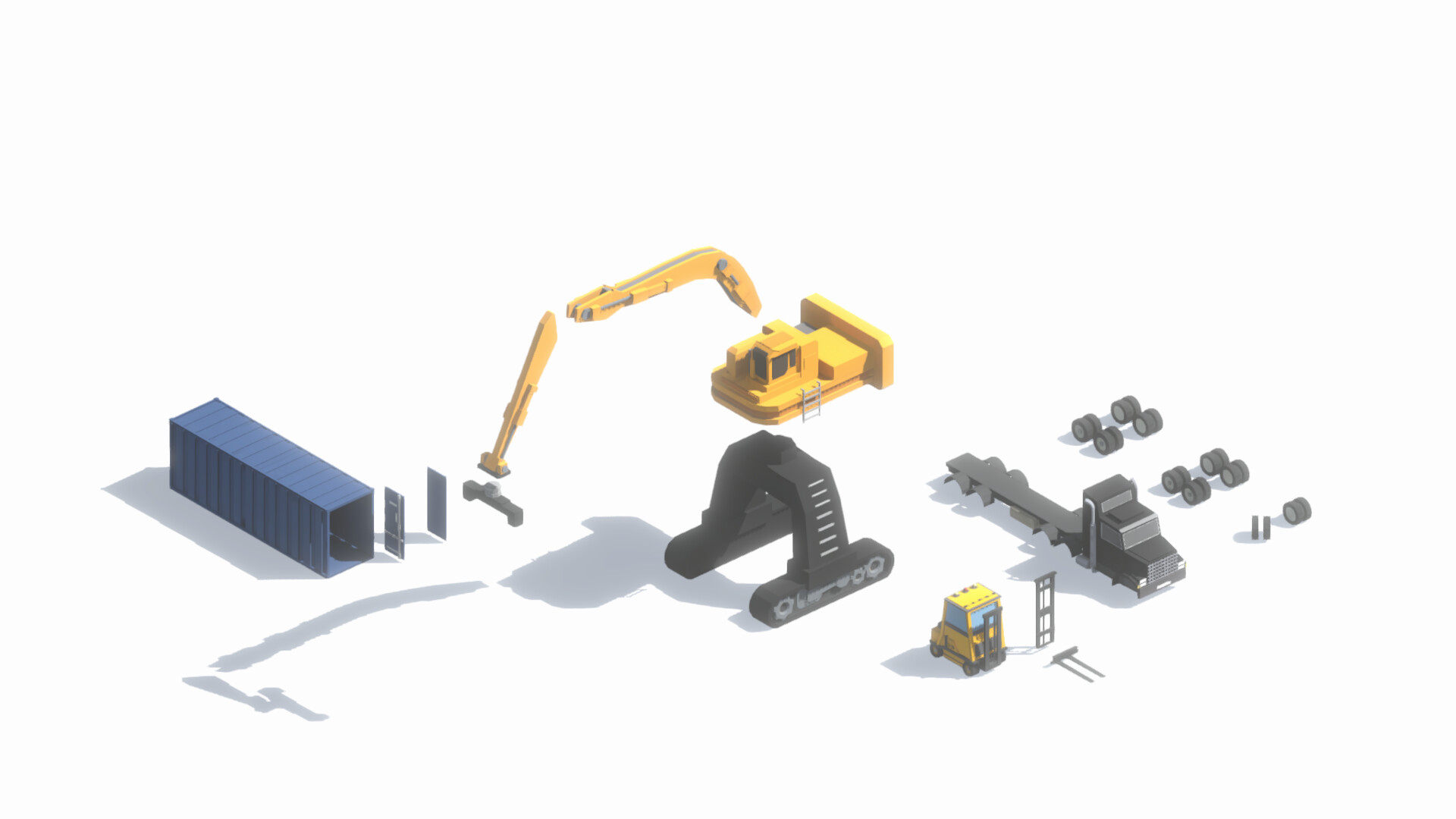 A 3D - Low Poly Harbour