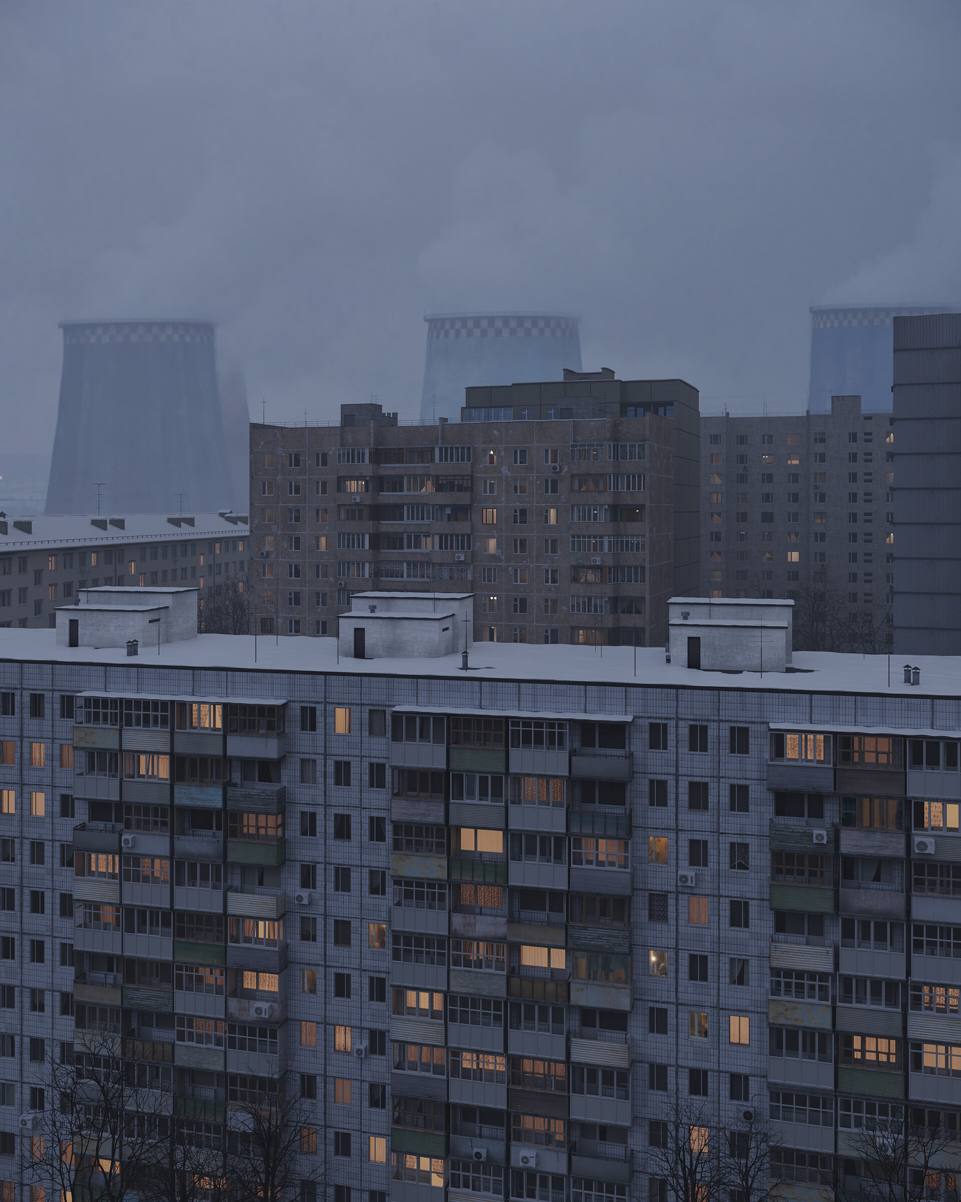 ArtStation - Panel houses