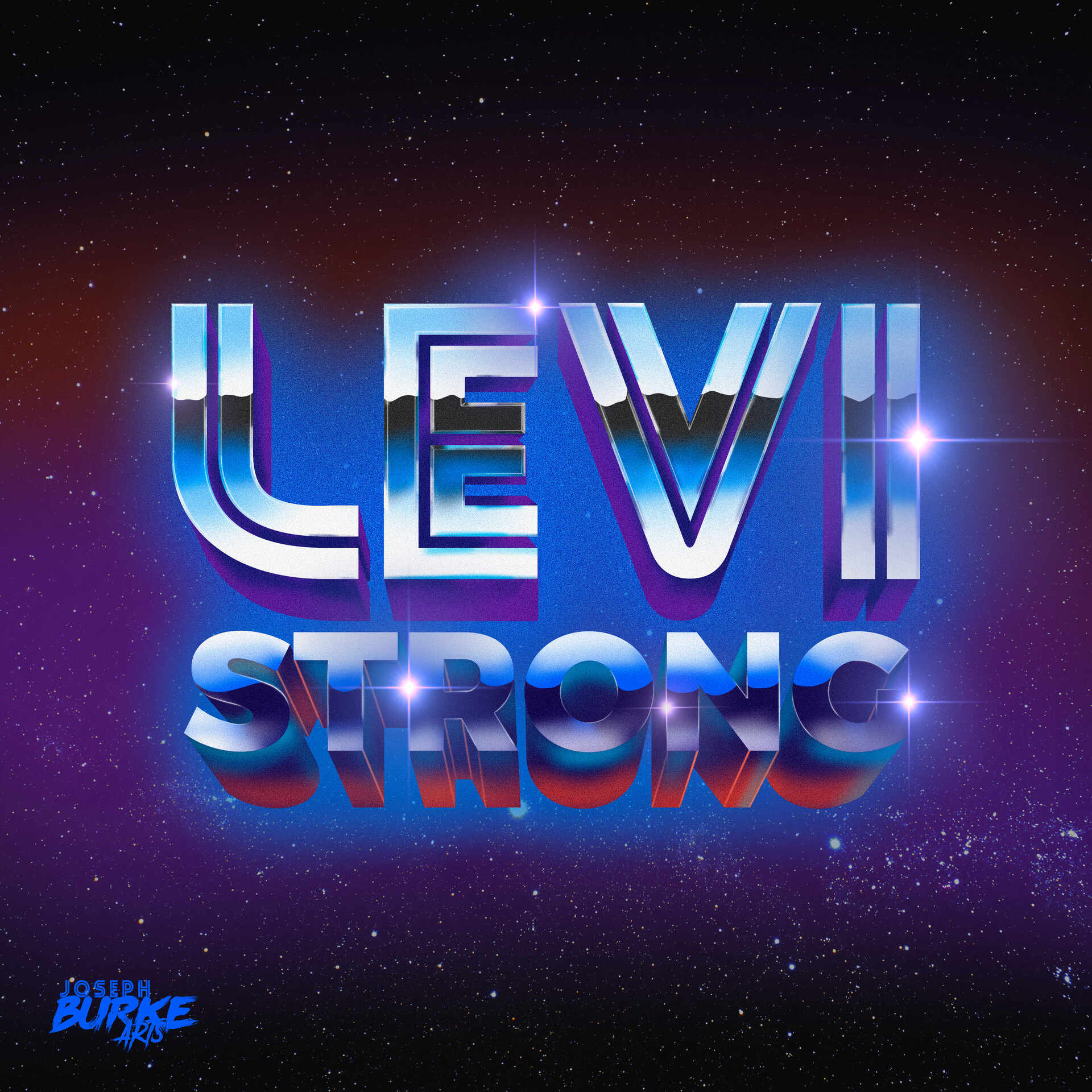 ArtStation - Levi Strong Synthwave Lettering