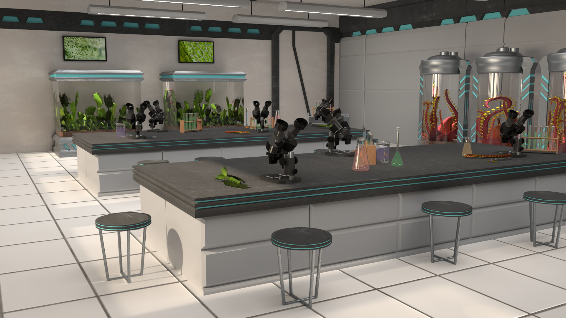 ArtStation - Scifi Lab Interior Environment