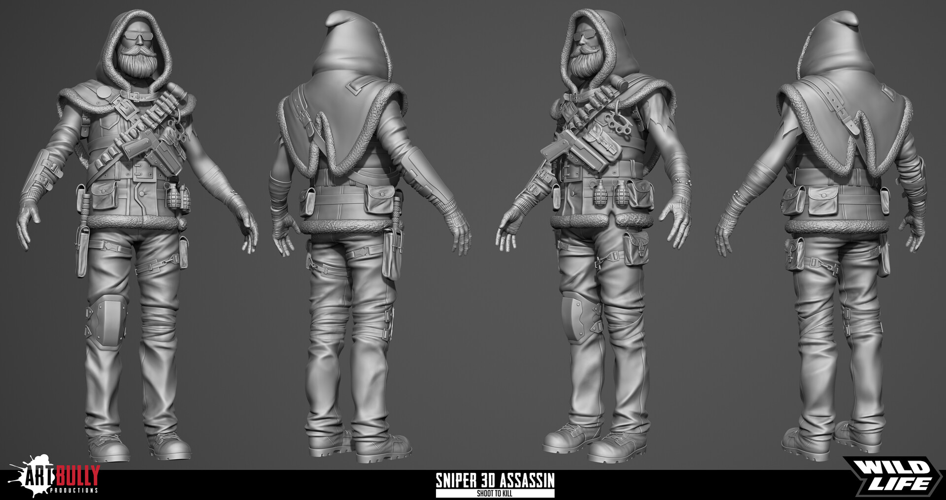 Art Bully Productions - Sniper 3D Assassin - Character Ger Sets 01