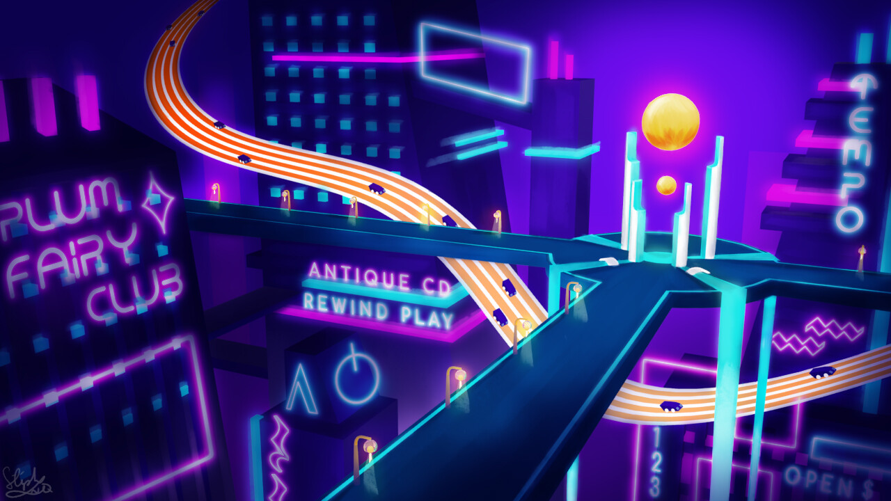 ArtStation - CyberWave Plaza