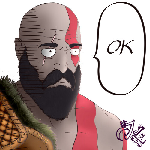 ArtStation - Kratos One Punch Man Emote