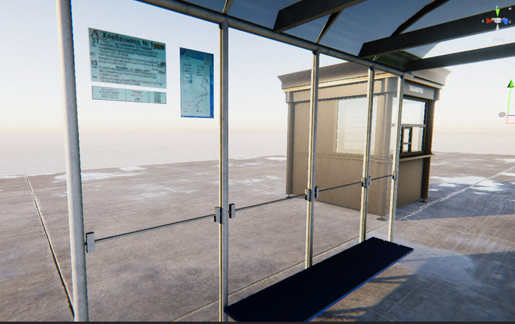 ArtStation - Belorussian snuffbox and bus stop (Unity)