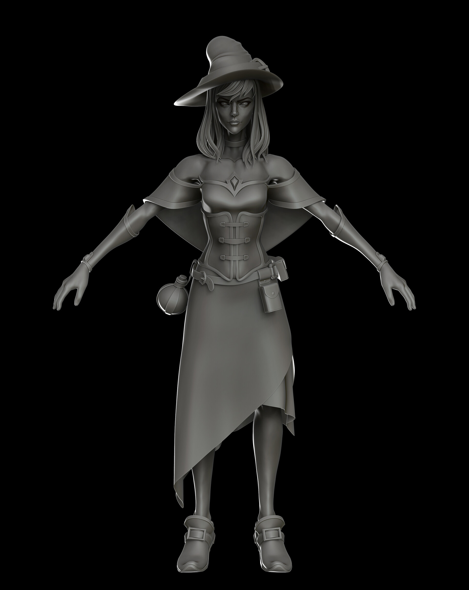 ArtStation - WIP Stylized witch