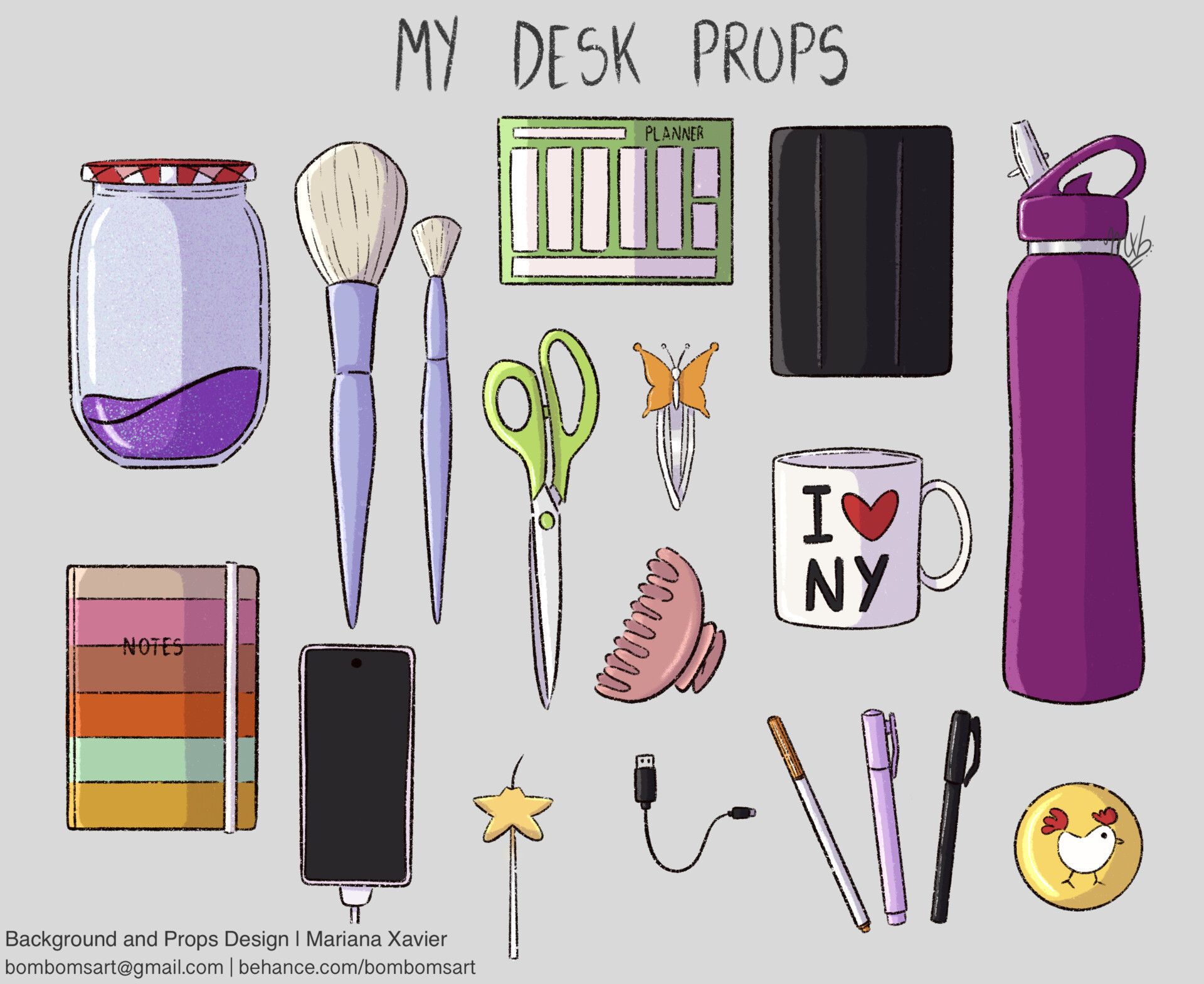 ArtStation - My Desk Props