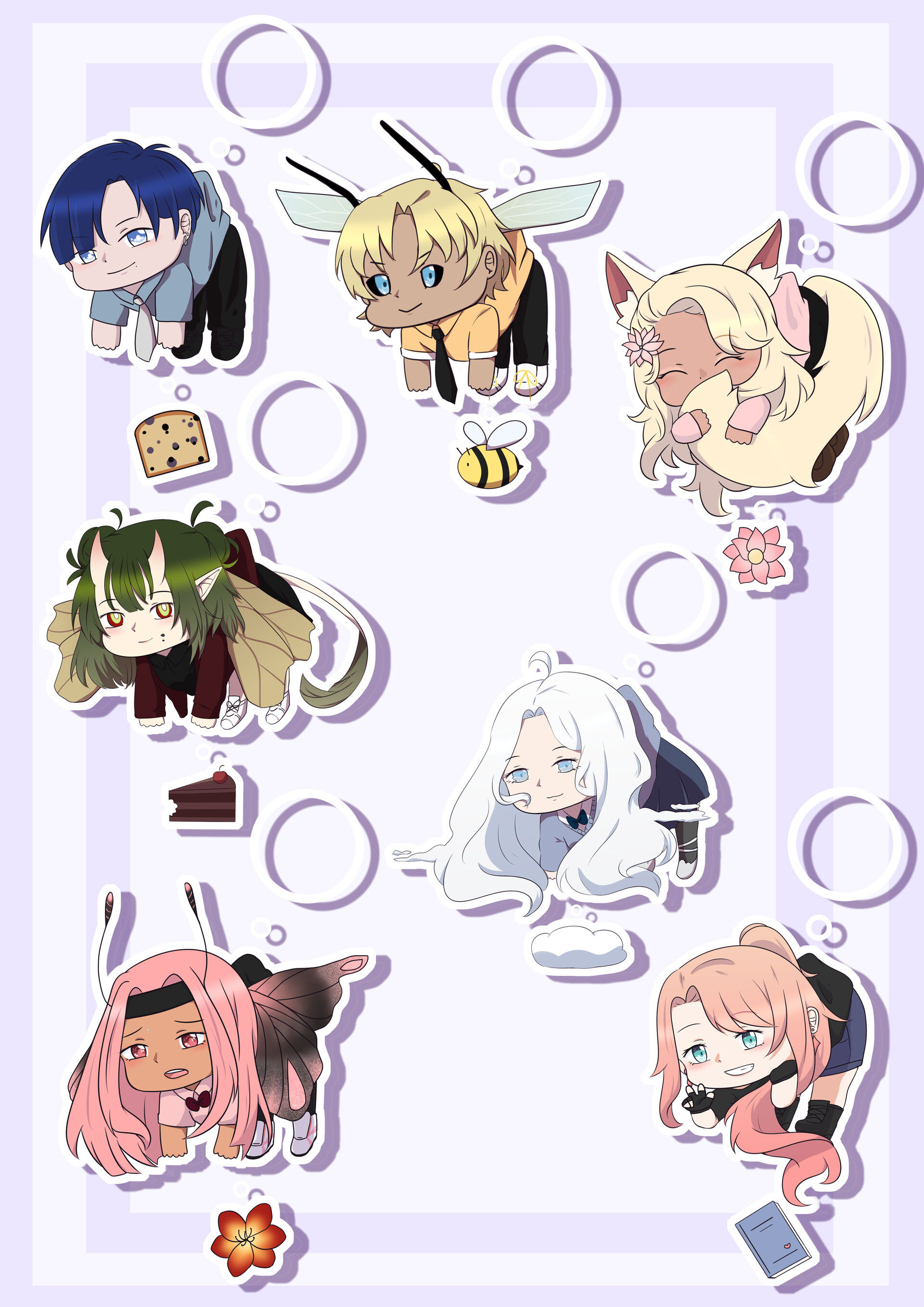 ArtStation - Dangle Keychain Series - Original Characters