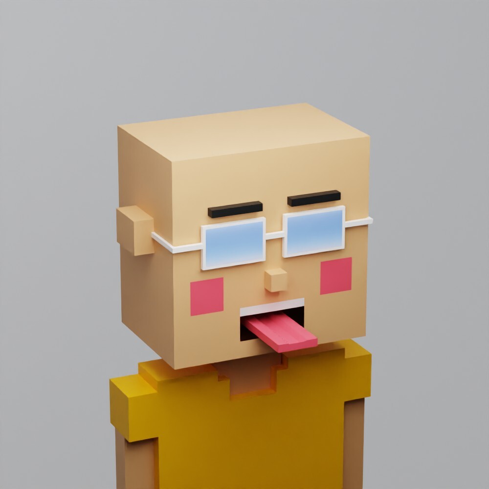 ArtStation - NFT Art Design: Voxel Avatars, 3D NFT Collection #1