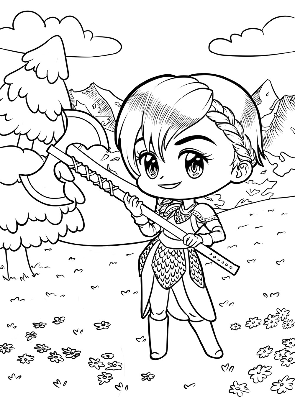 ArtStation - Chibi coloring pages