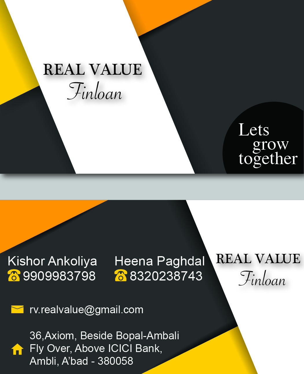 Vinayak Joshi - Visiting Card Vinayak Joshi - Visiting Card