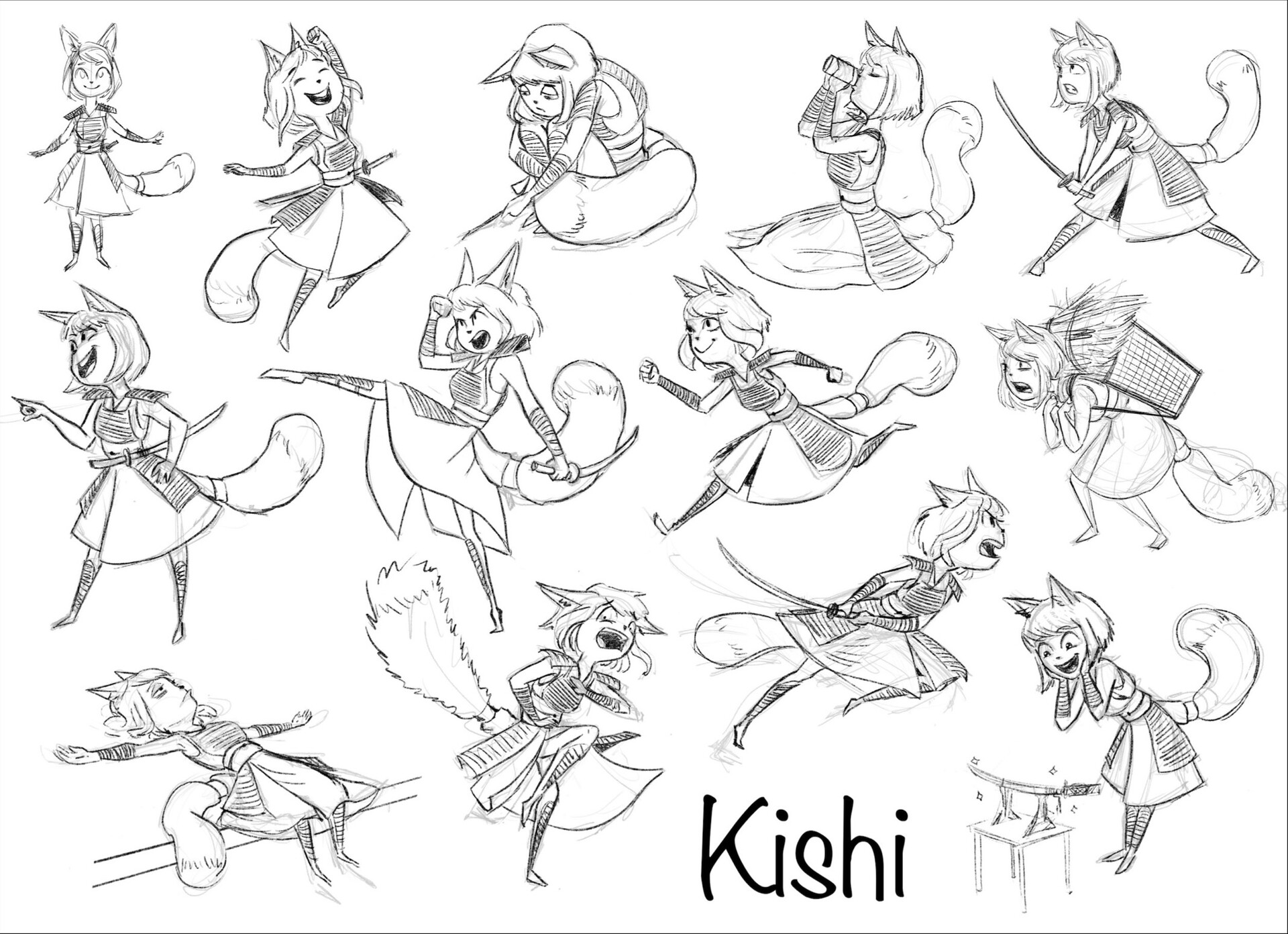 ArtStation - Kishi - Training poses