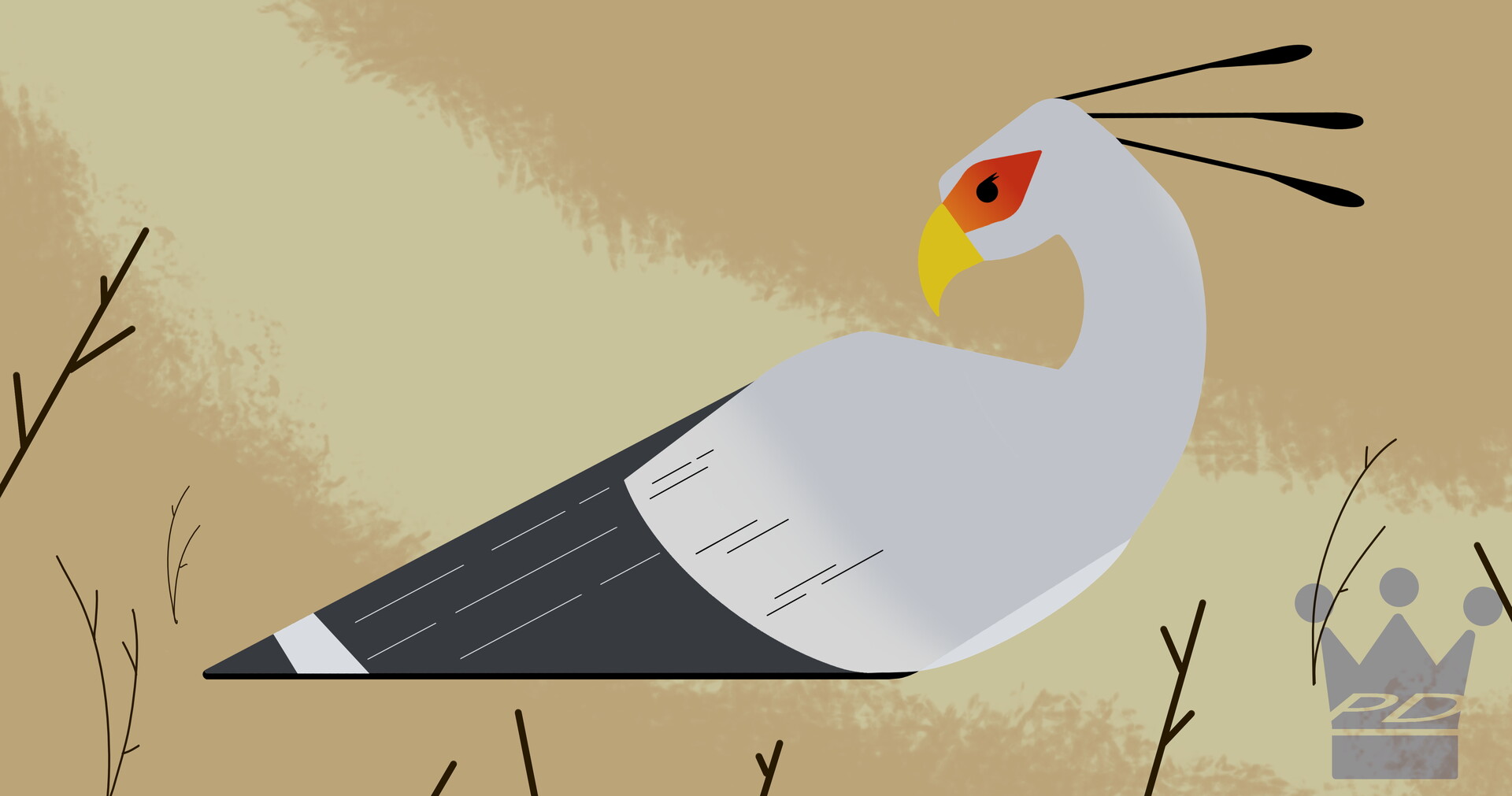 ArtStation - Secretary Bird