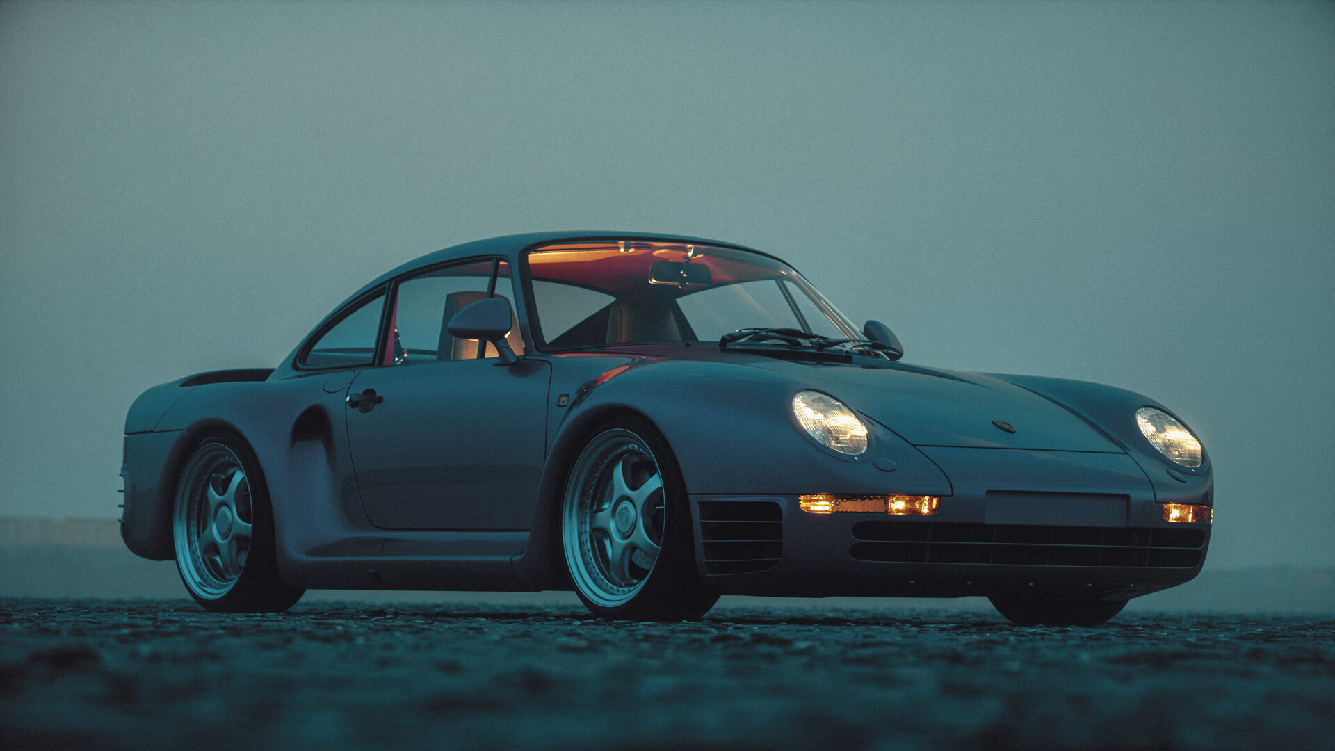 ArtStation - Desert's Flame (Porsche 959 Visualization)