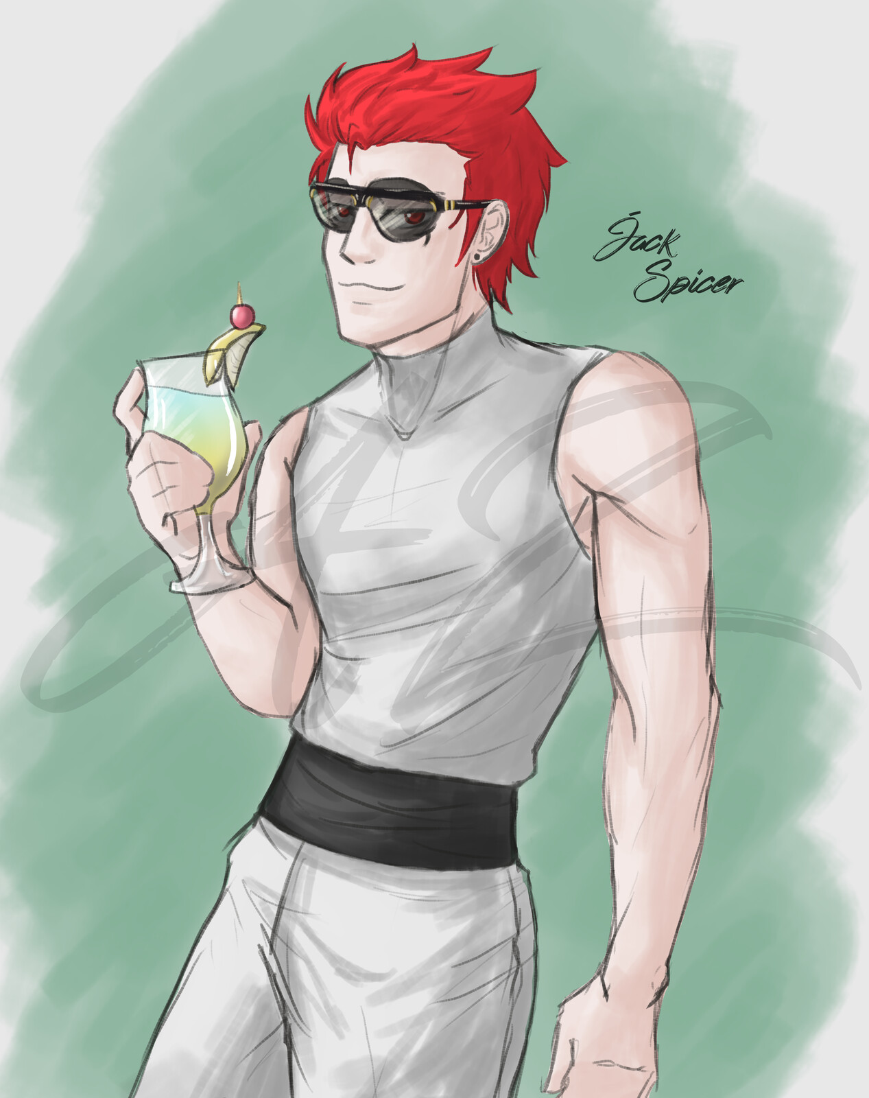 Alexander Zazil - Jack Spicer Fanart Sketches