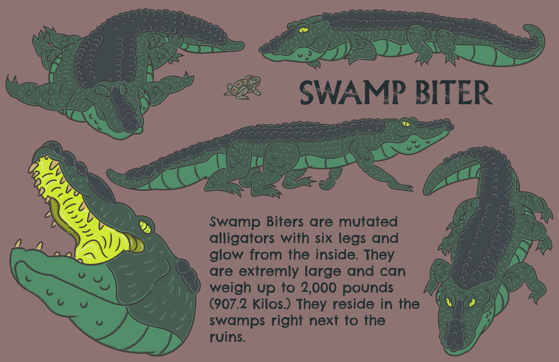 ArtStation - Swamp Biter Mutant 3