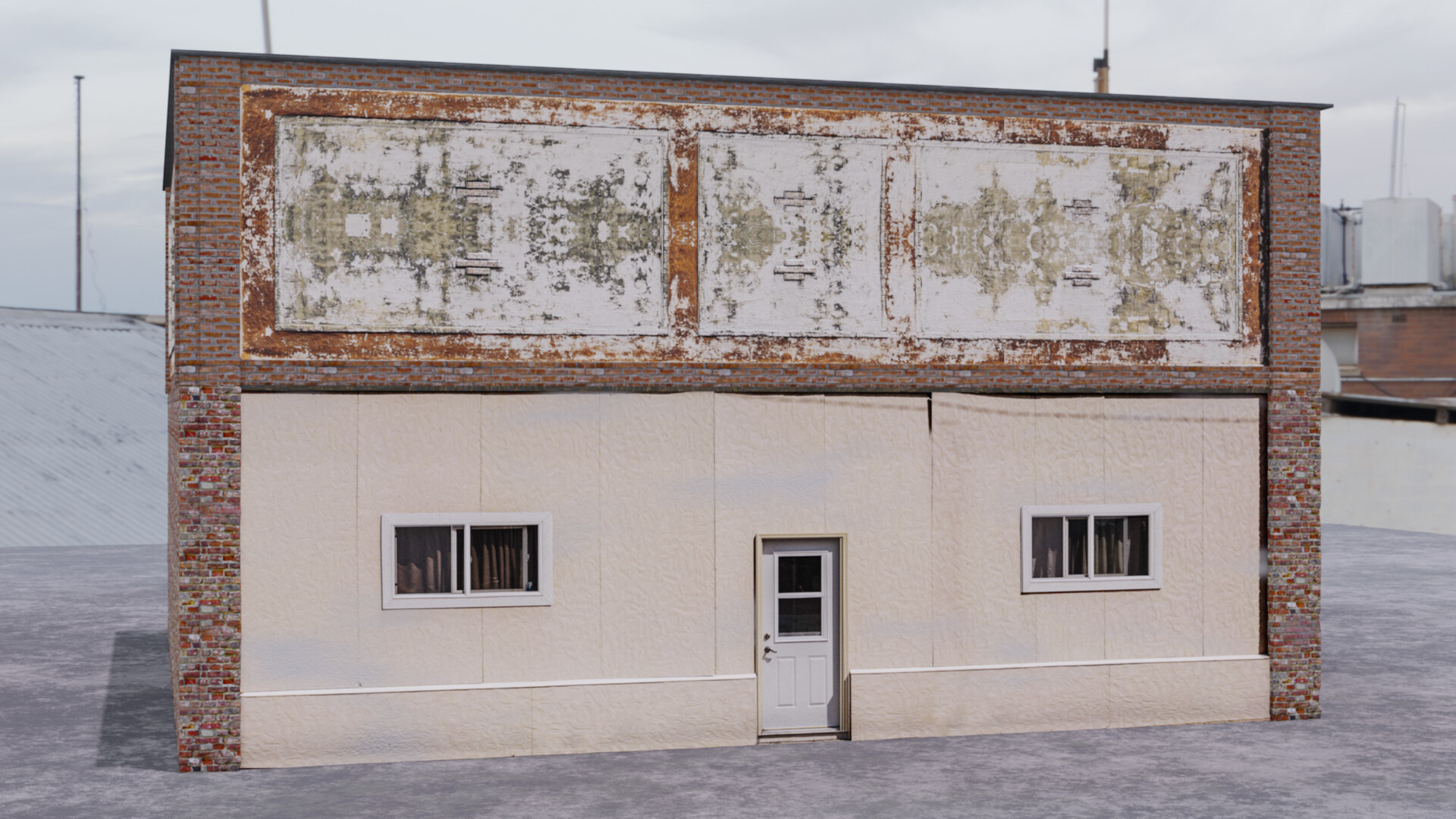 ArtStation - Small Old Building 3D Model Render