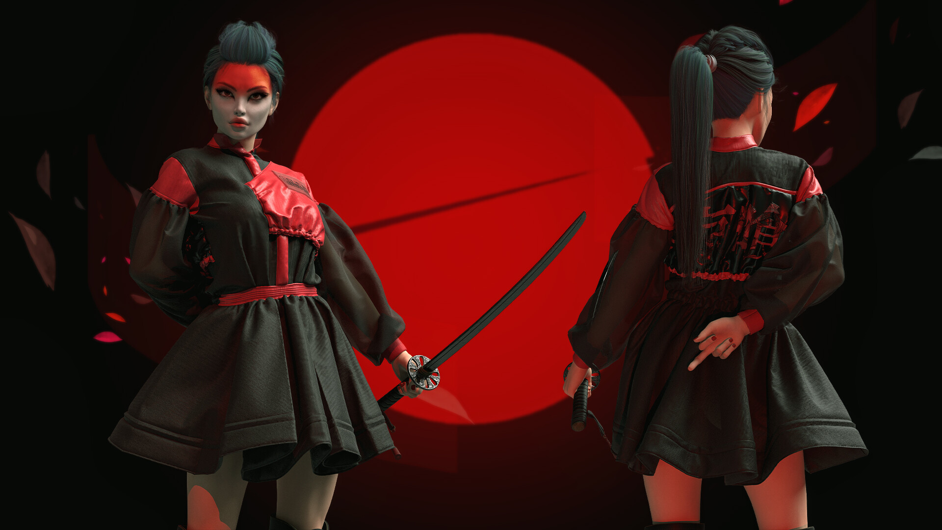 ArtStation - Samurai Dress