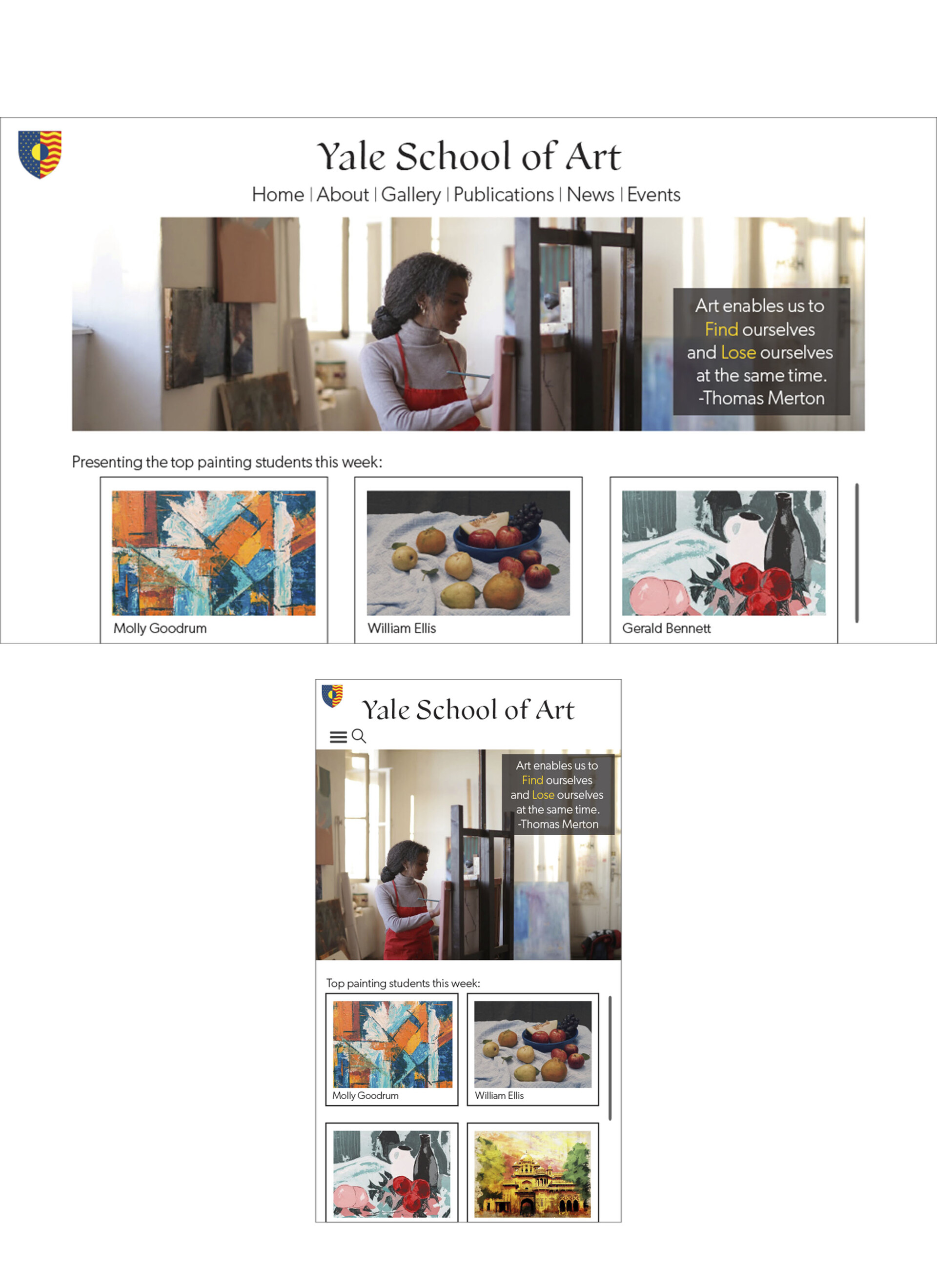 ArtStation - Website and Mobile Design
