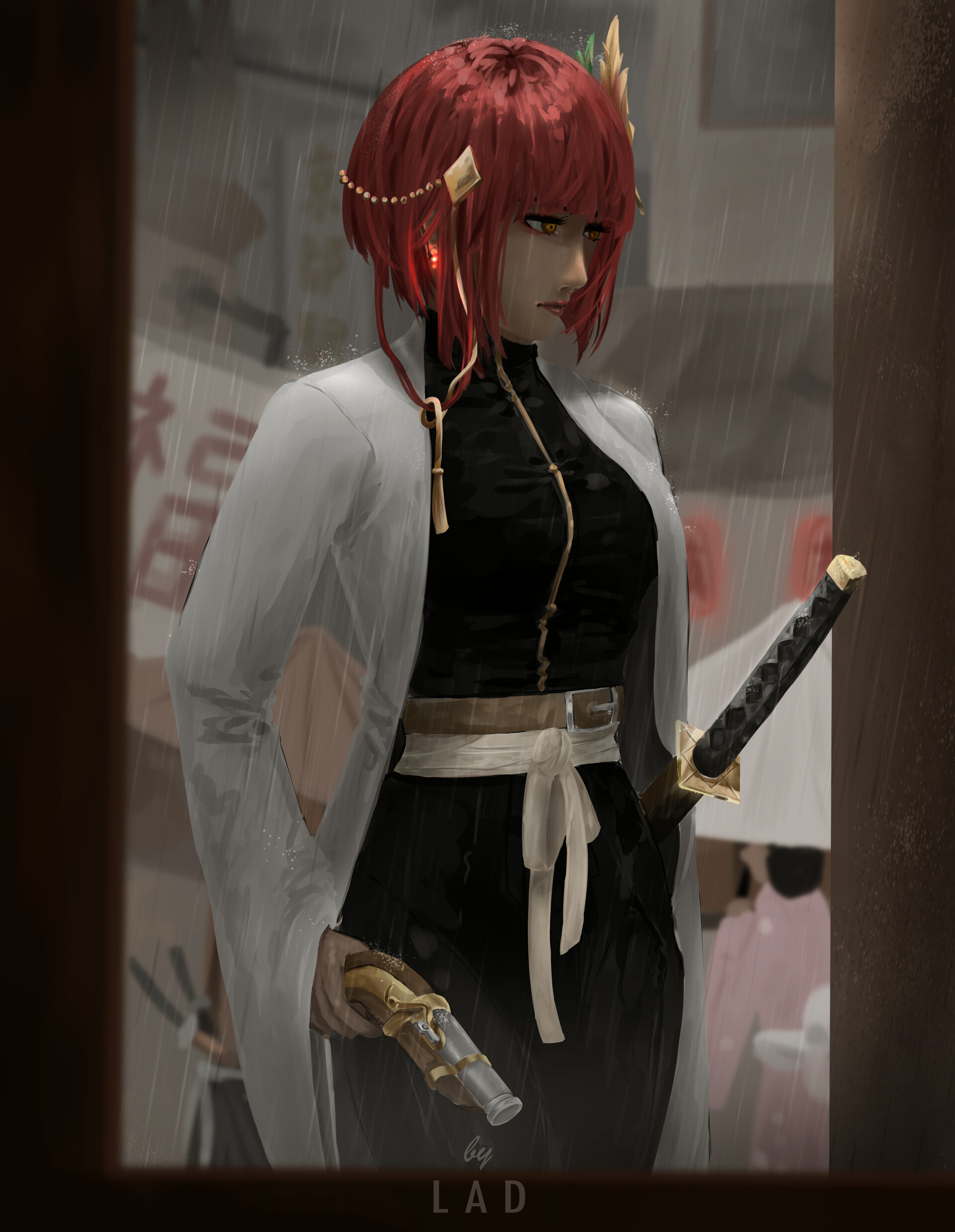 ArtStation - Scarlet Wanderer 朱の流浪人