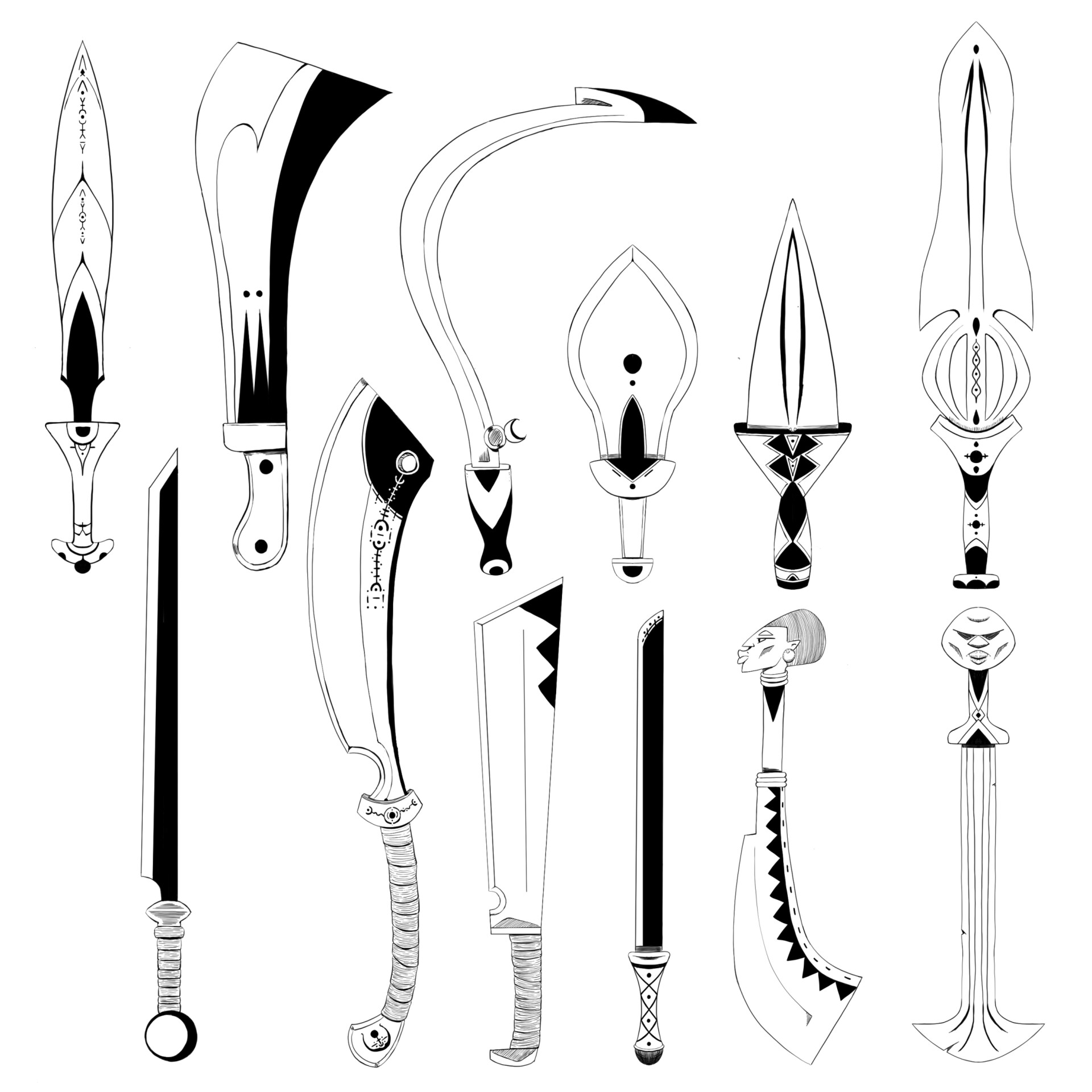 ArtStation - The Moon Prince / Weapon Design