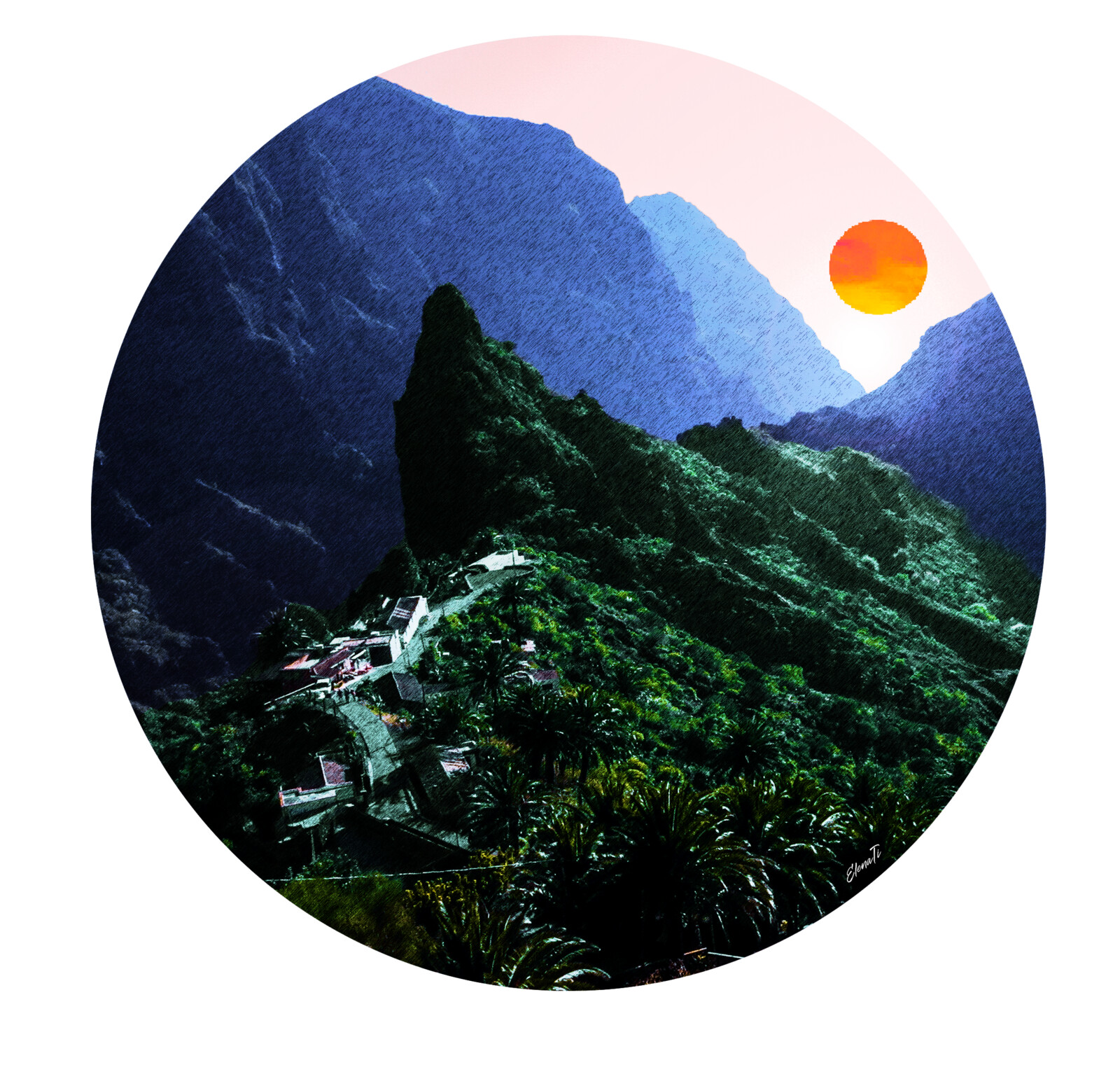 Elena Ti - Mountains top view. 2022