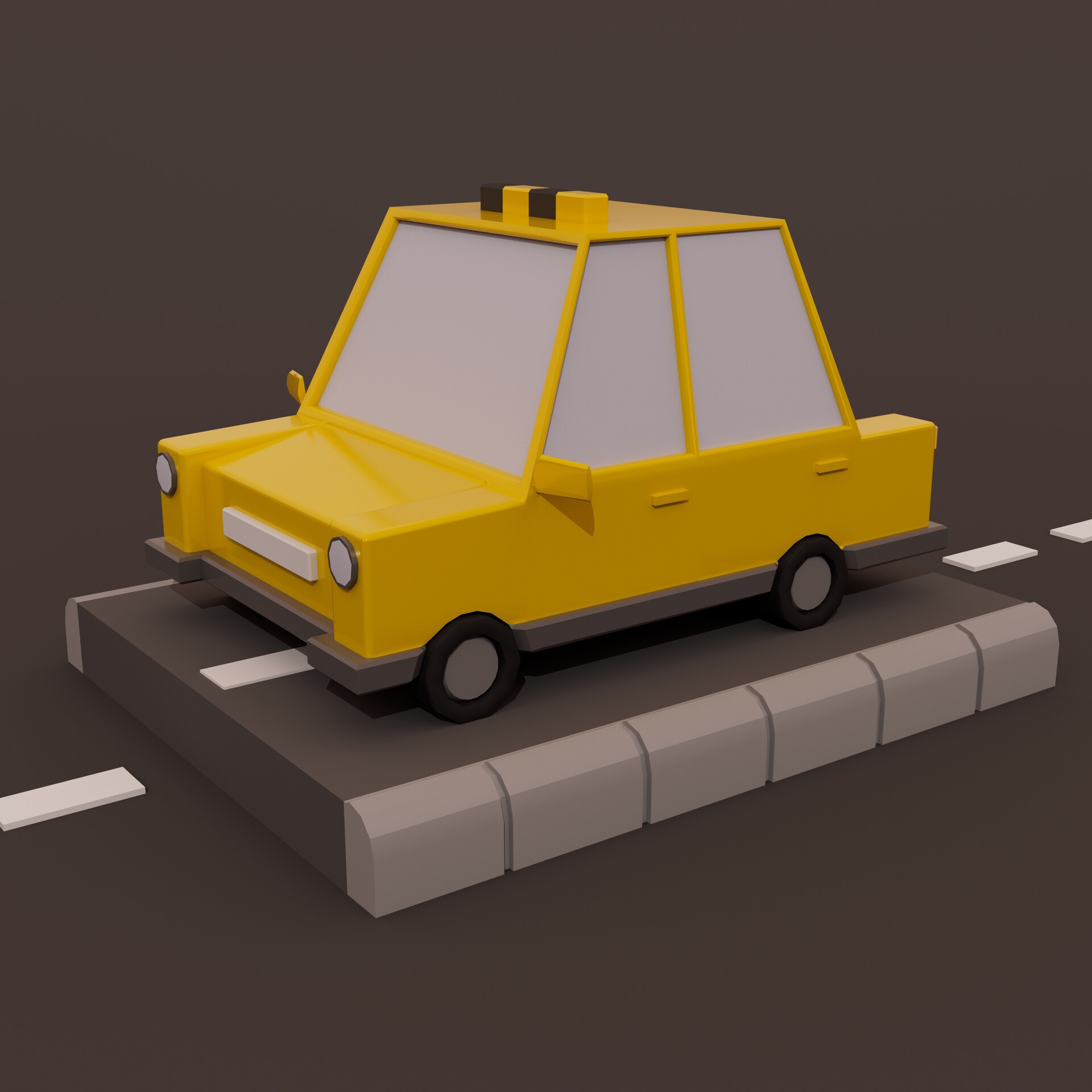 ArtStation - Low Poly Cars