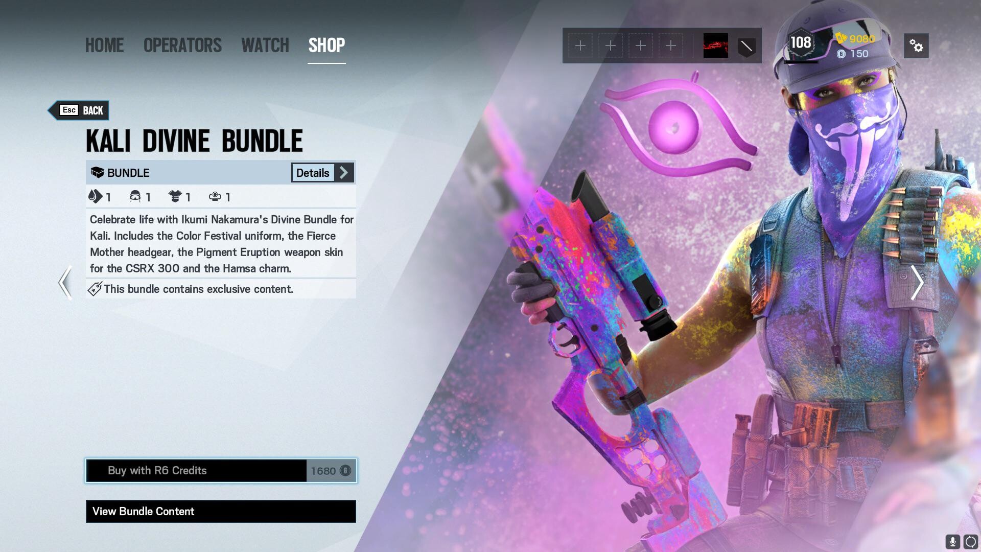 Victoria Madurga - Tom Clancy's Rainbow Six Siege - Kali Divine Bundle ...