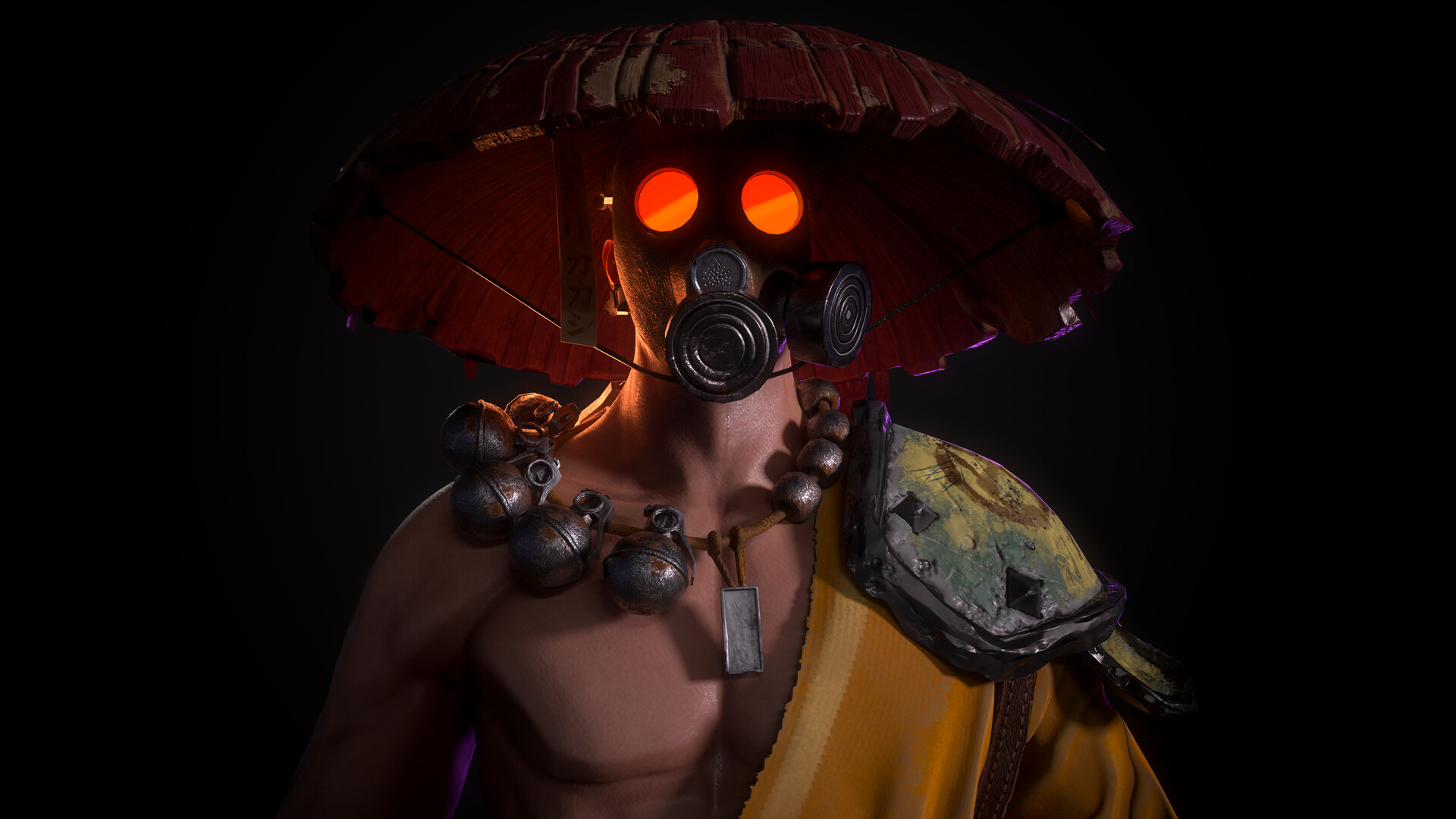 ArtStation - Post apocalyptic samurai