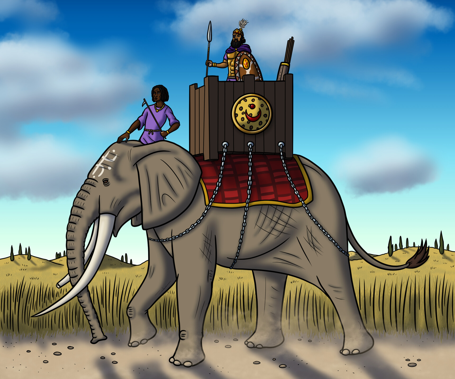 ArtStation - Hannibal on His Elephant