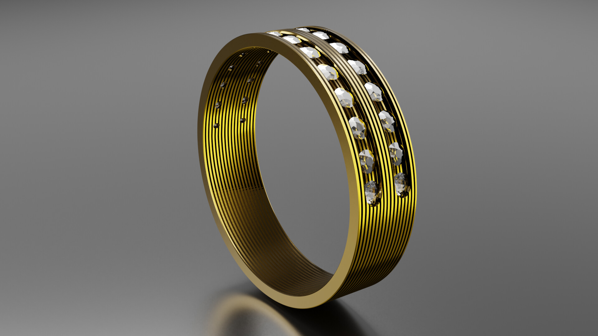 Kris - Gold Diamond Ring