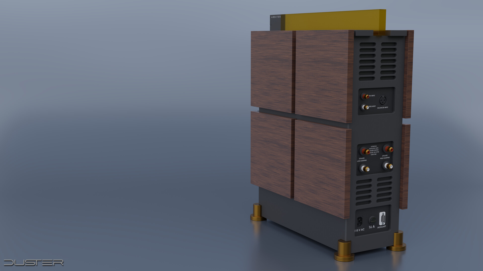 Duster - Dynaudio Arbiter power amplifier - Blender 3D model