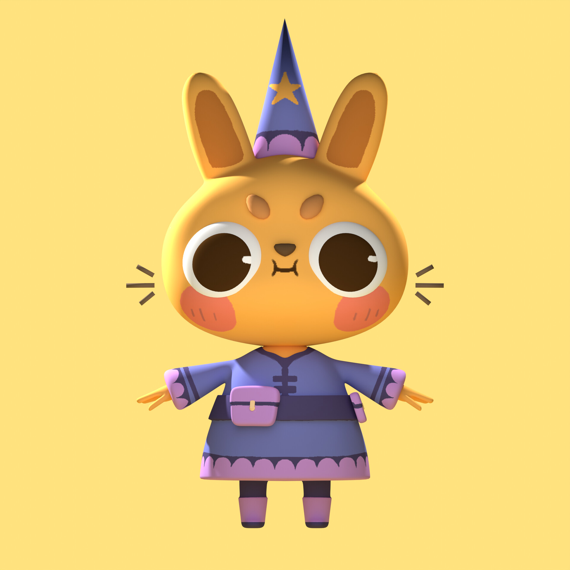 ArtStation - Cute Bunny (Blender Practice)