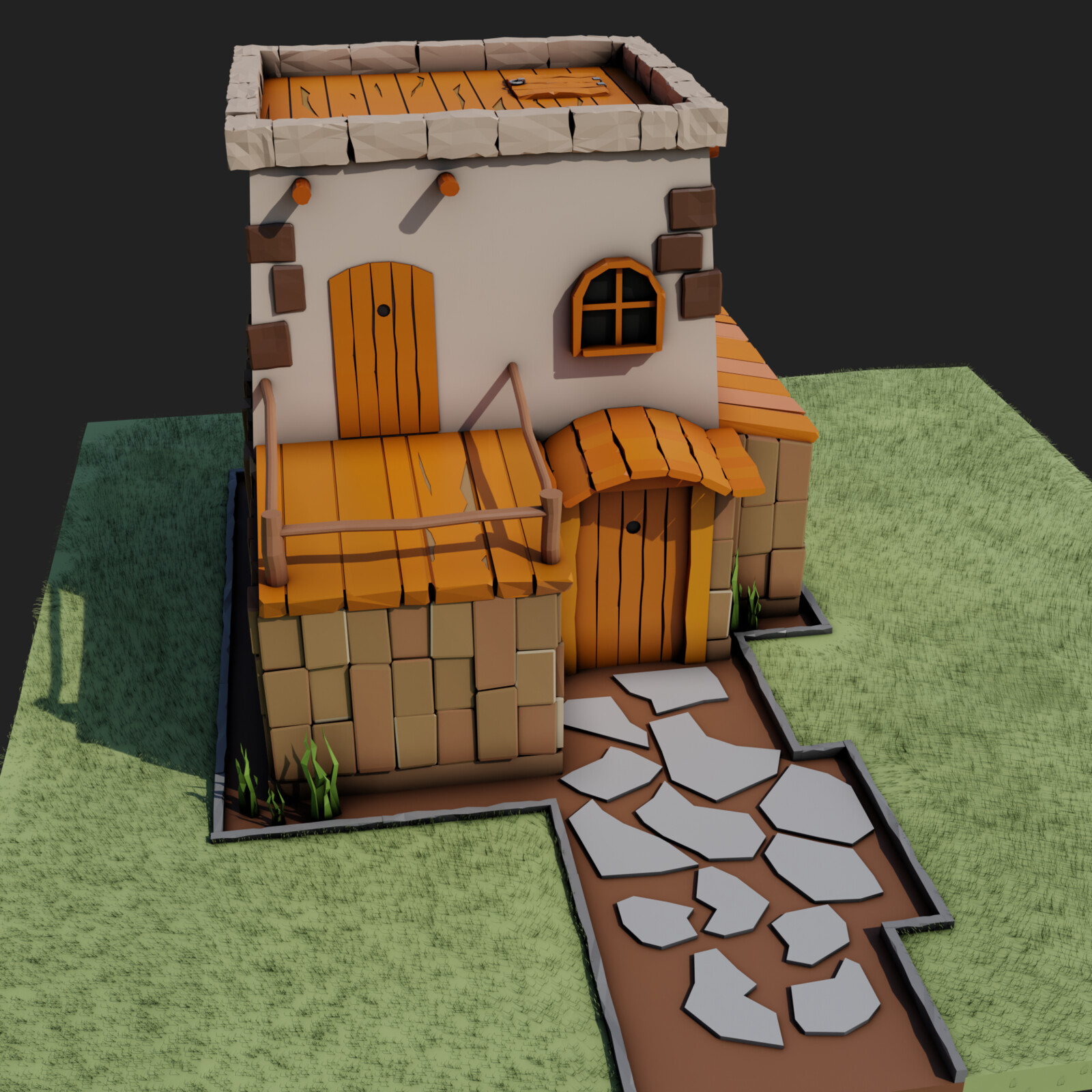 Fouad Karam - Low poly country house