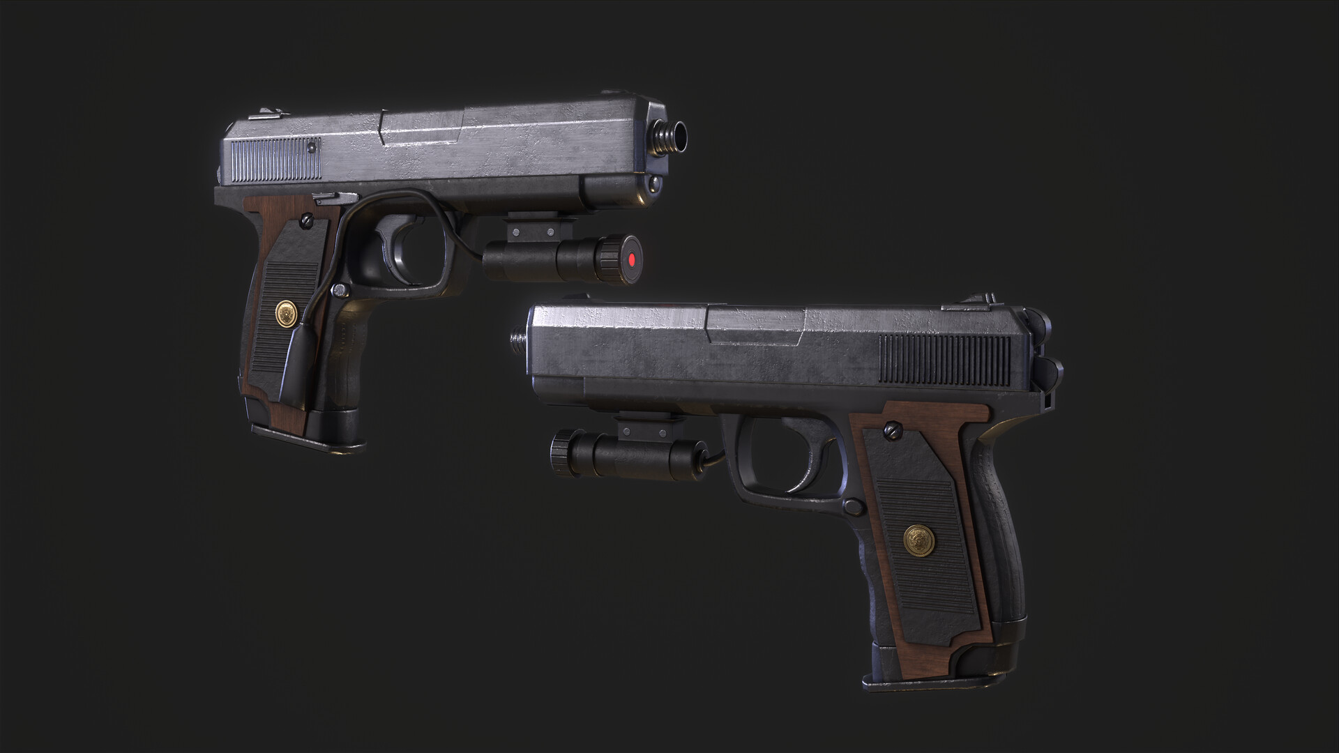 Bishesh Chakraborty - Handgun - RE4 Fan Art (Game Ready)