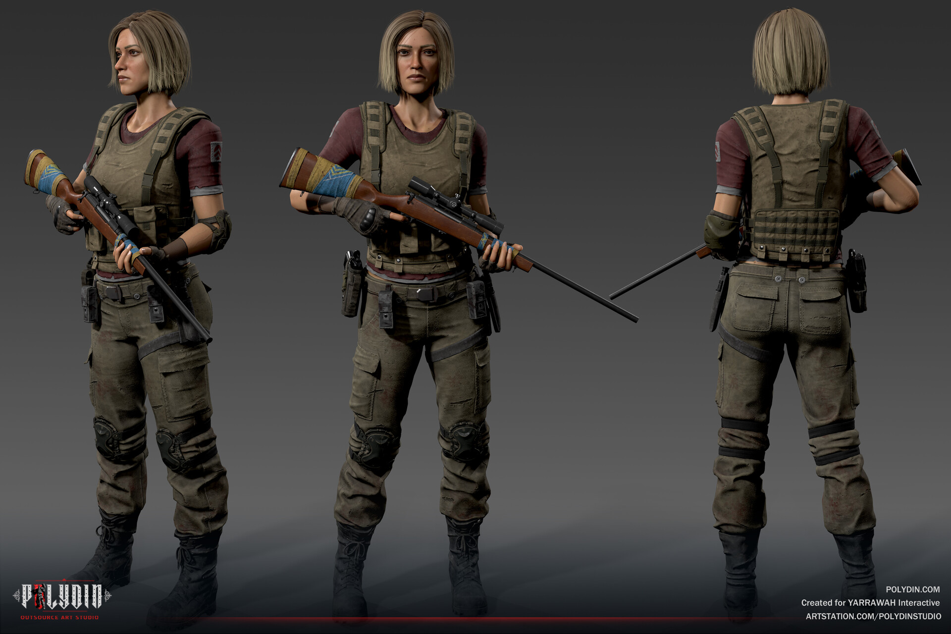 Polydin Studio - Sarah - Survival NPC