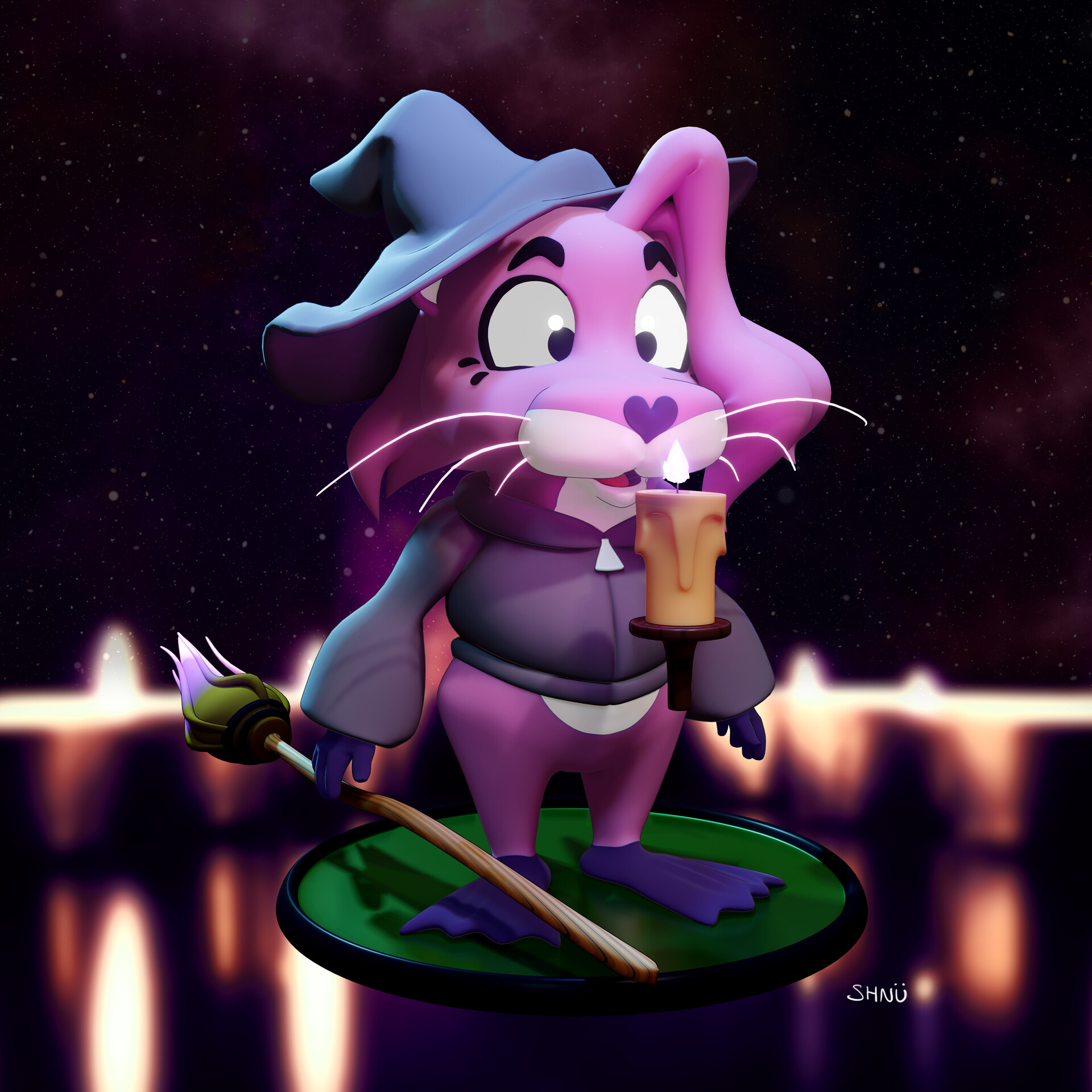 ArtStation - Cawa's Otter Witch - 3D Model