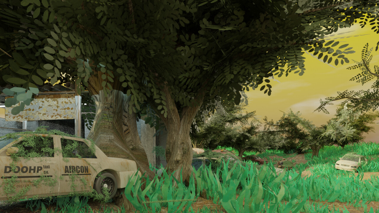 ArtStation - Infinite Journeys: Taxi Graveyard (environment only)