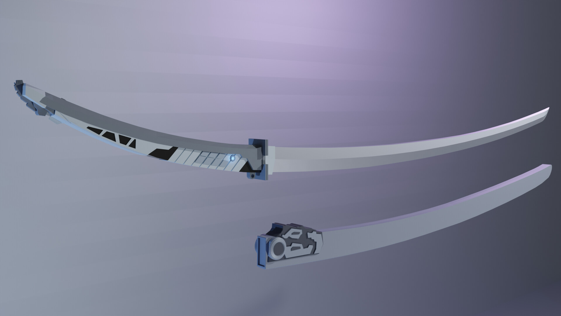 Katana Tegneteknikker Katana From Cyberpunk 2077 (3D Printing Files)