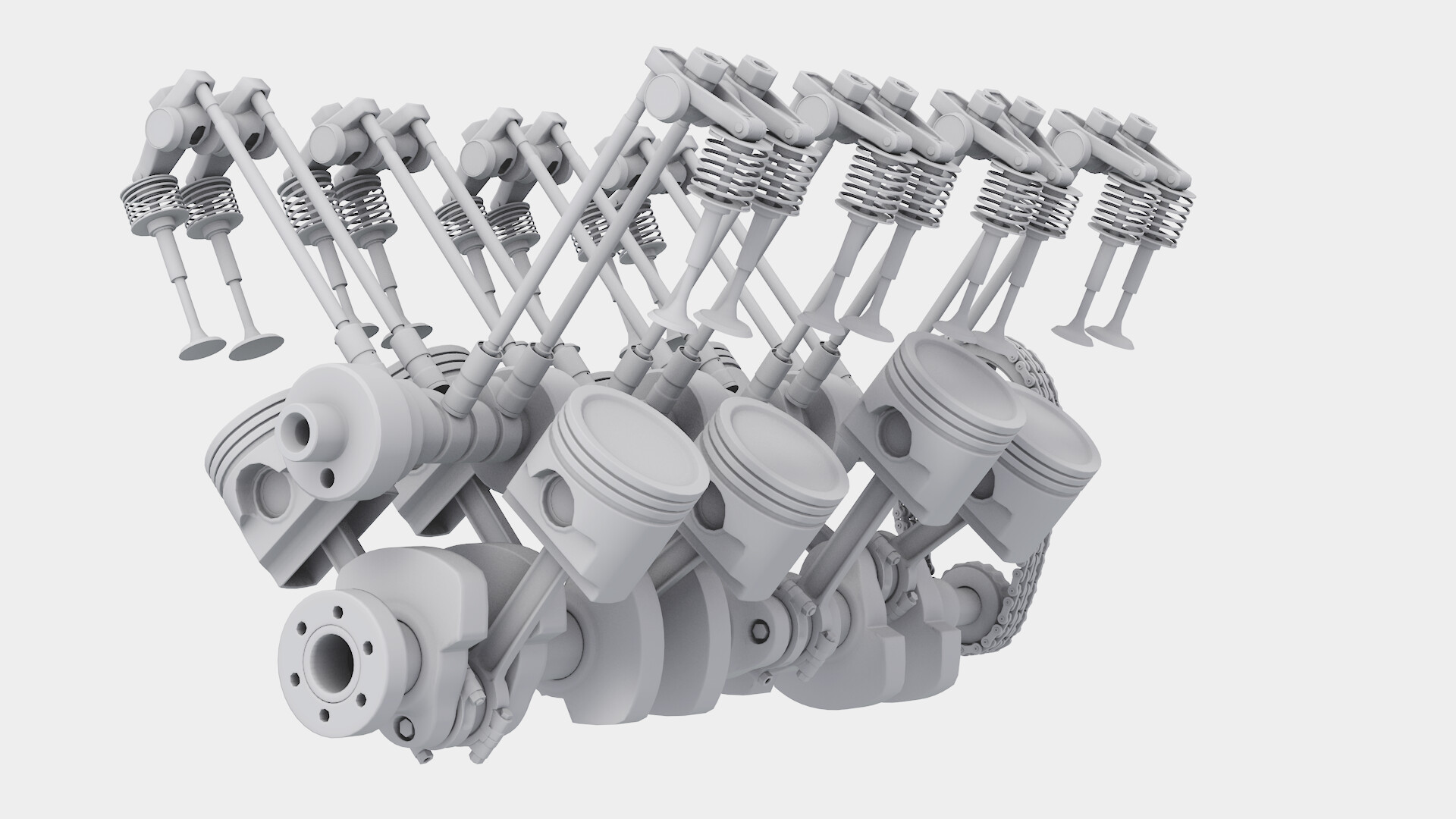 Ford Engine Cutaway Wallpaper