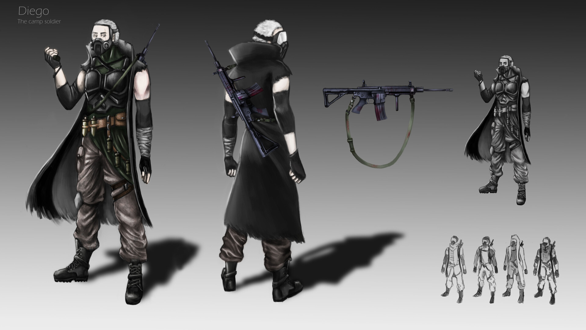 ArtStation - Postapo soldier concept