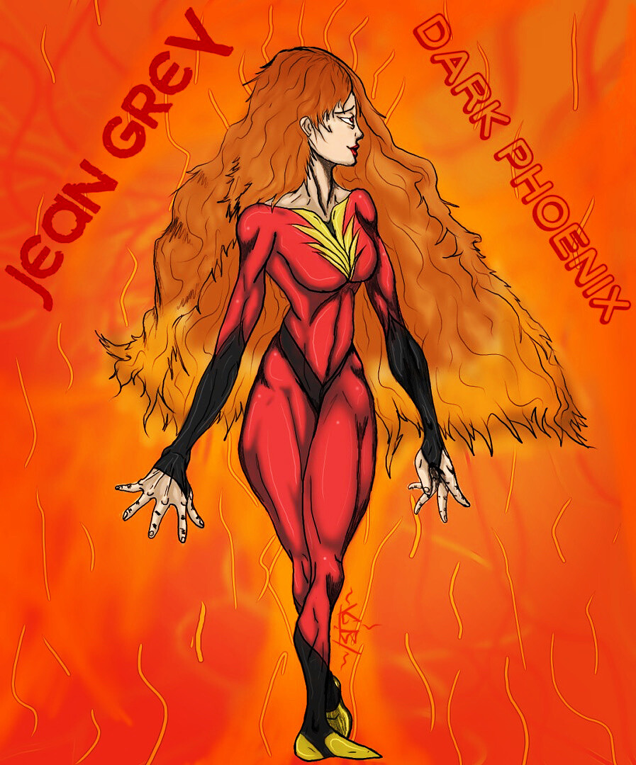 ArtStation - Jean Grey (Dark Phoenix) 🔥🦅🔥