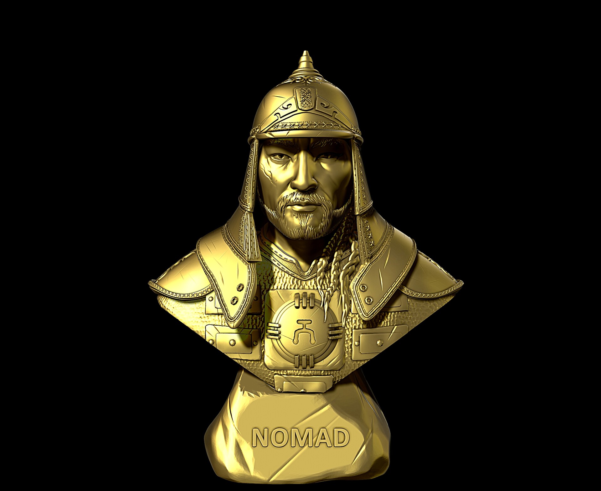 Victoria Kabanova - Bust of Genghis Khan