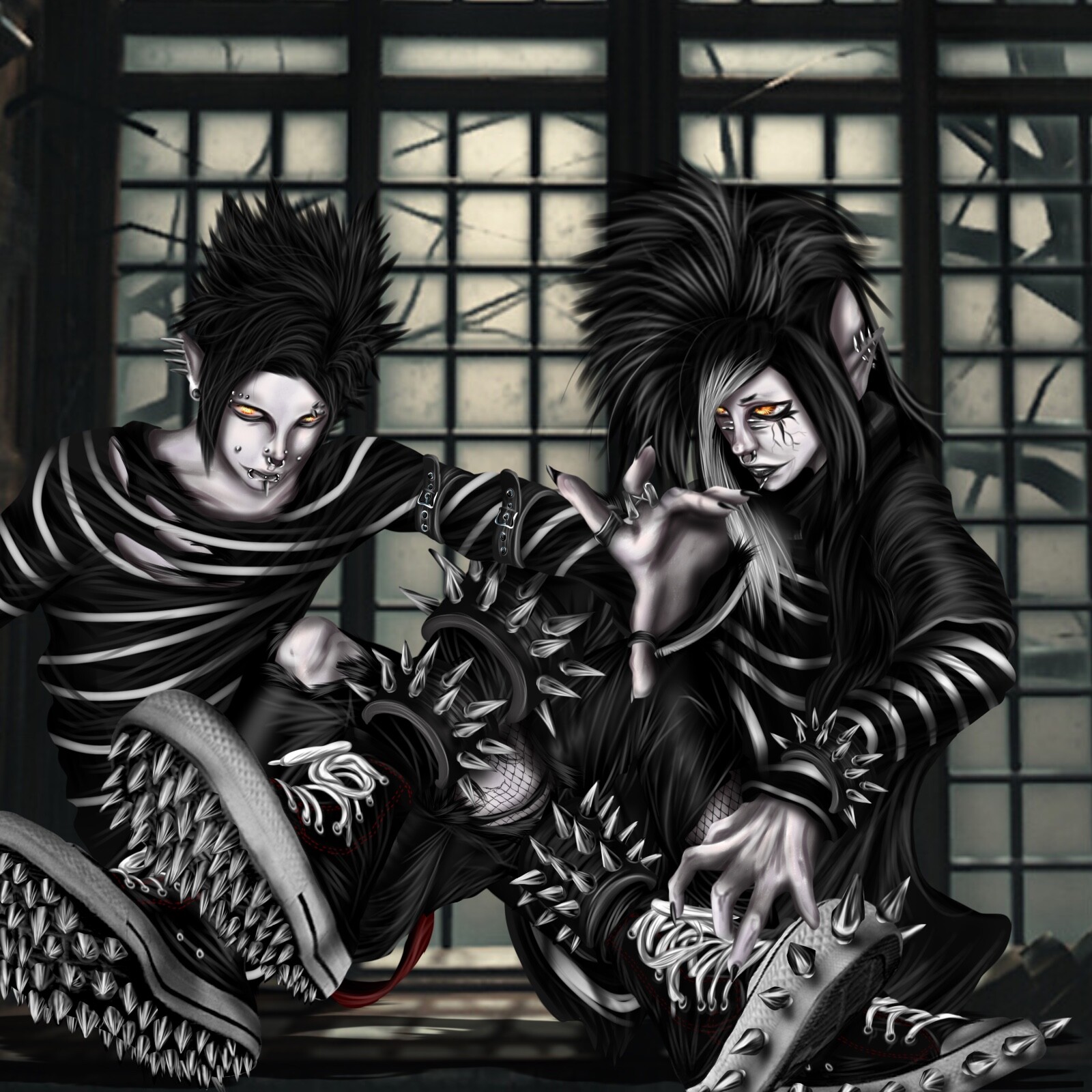 ArtStation - Hybrid vampire brothers,Elijah x Niklaus Woods - Walporgis ...