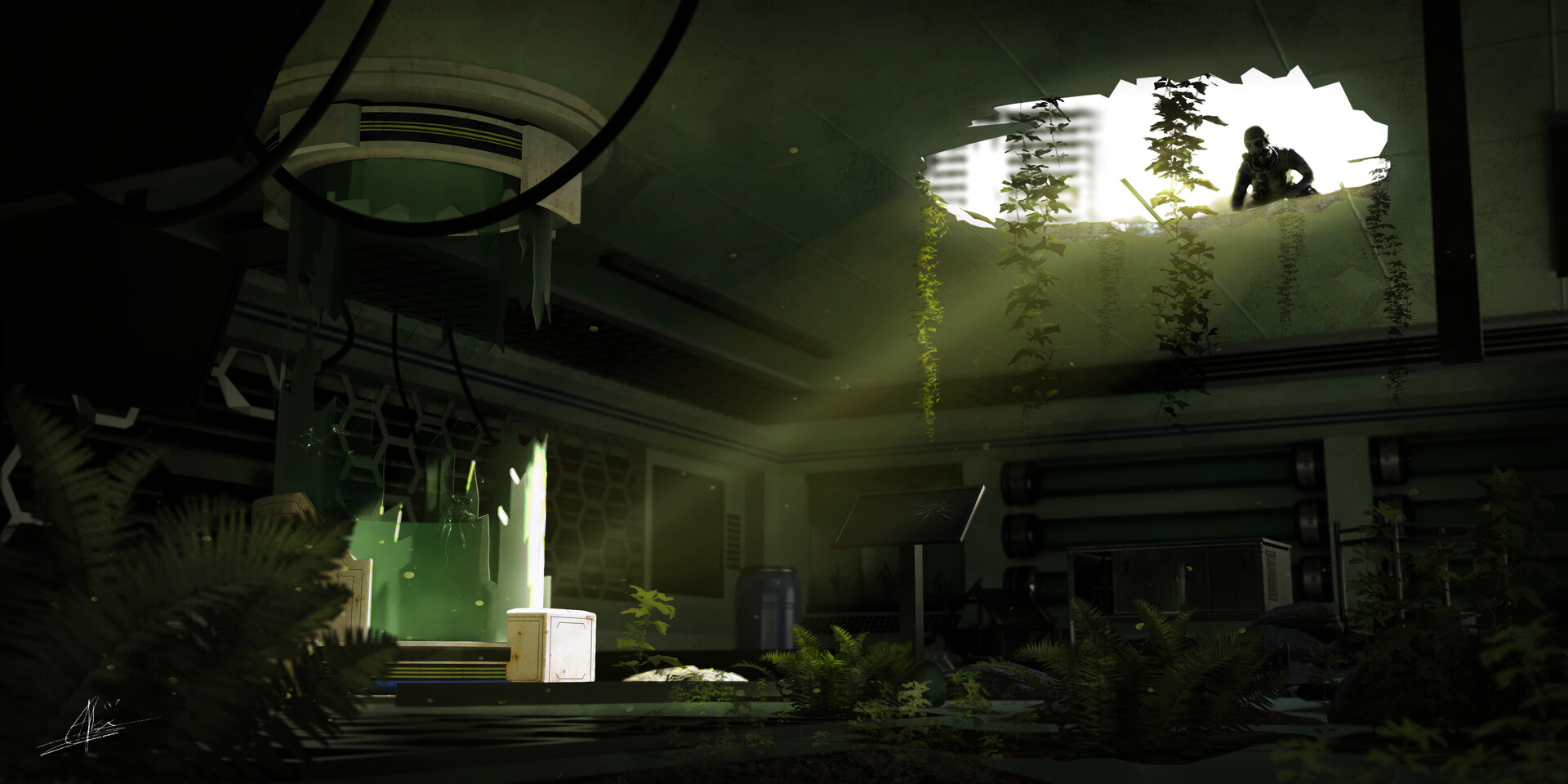 ArtStation - Abandoned Lab