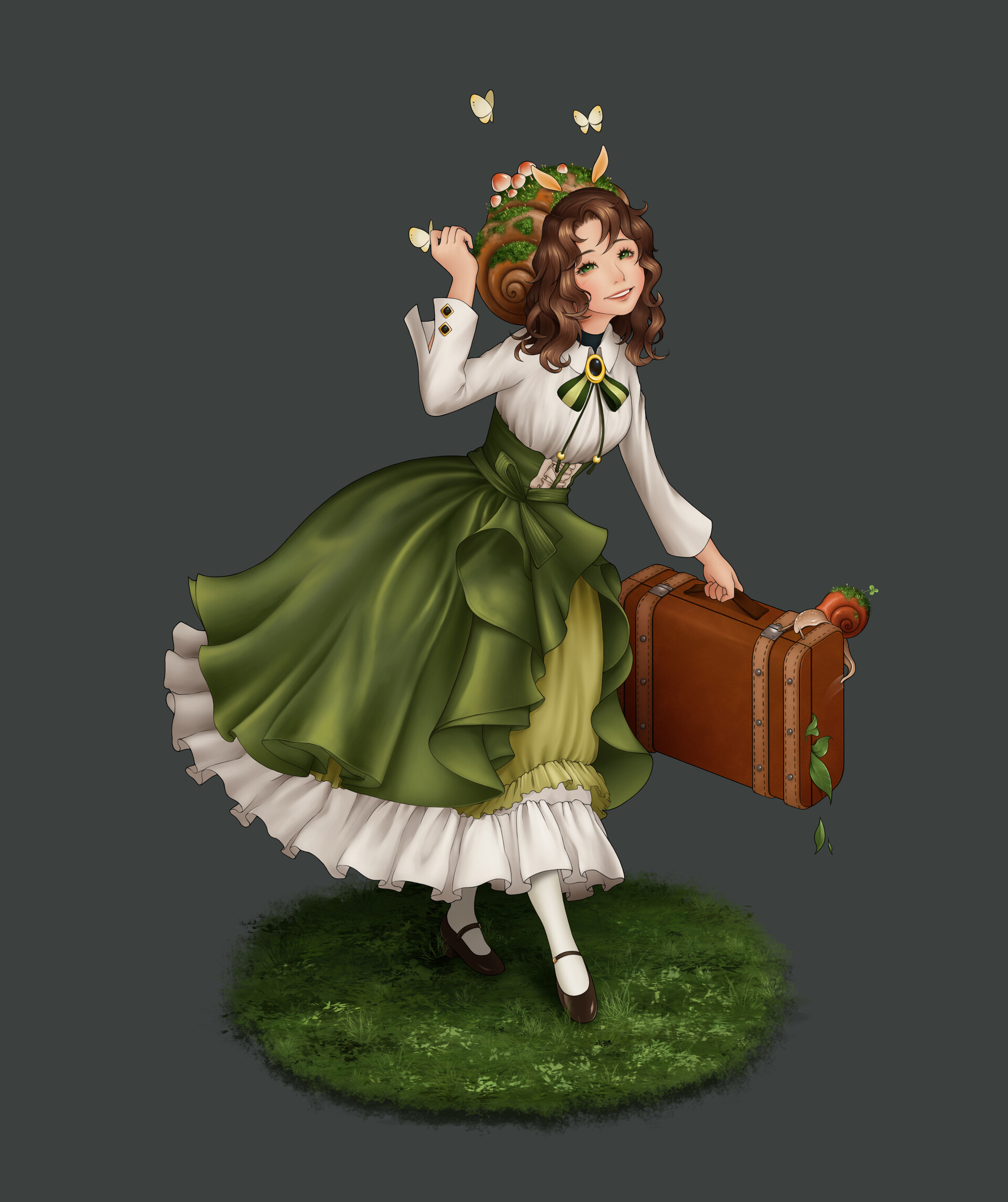 ArtStation - Snail girl_Molisha