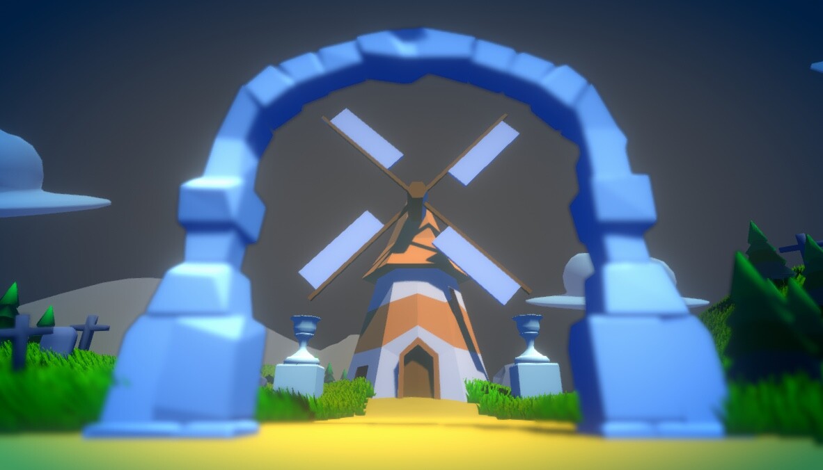 ArtStation - Windmill On The Hill