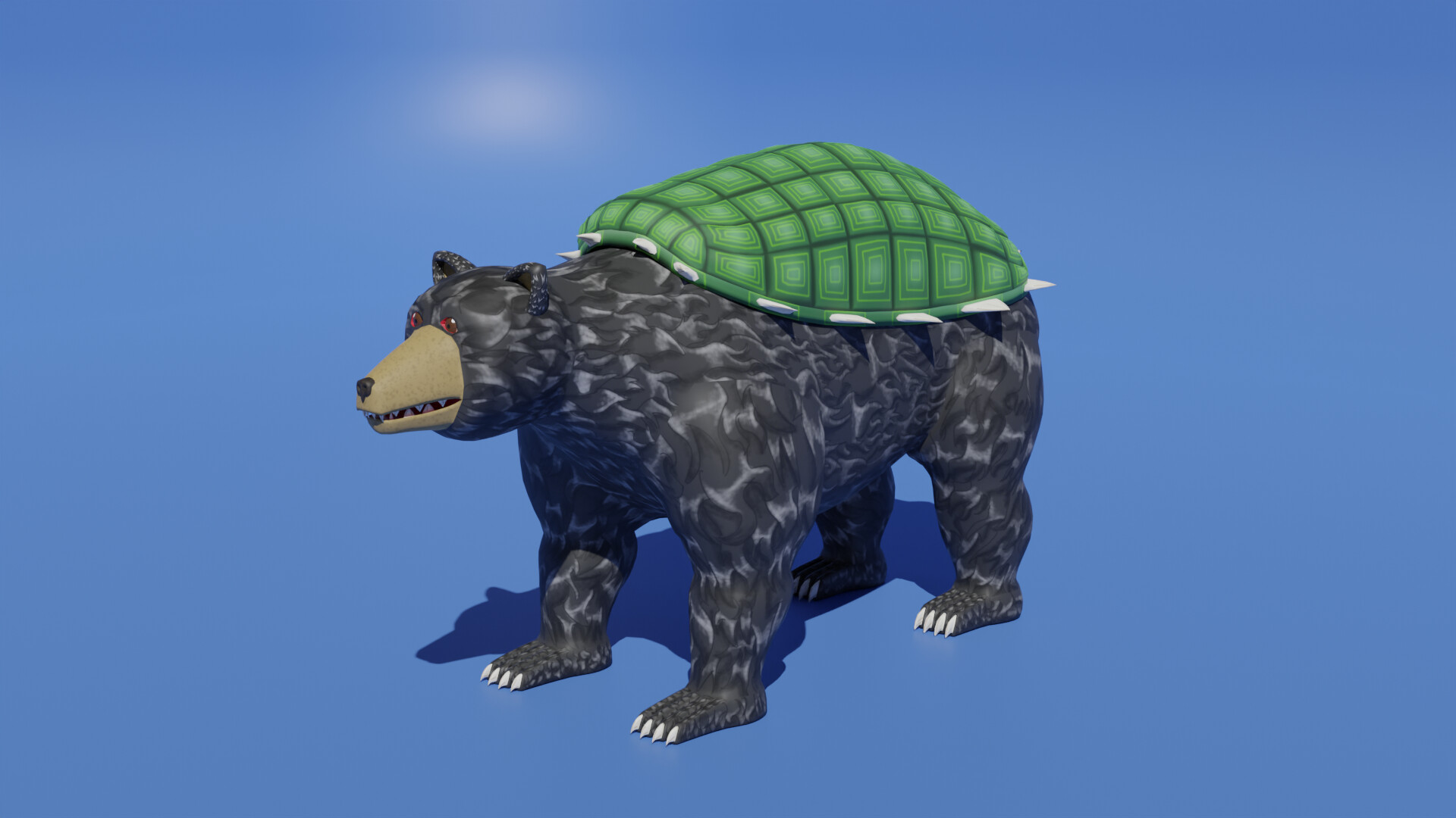 ArtStation - Bear with Shell Model
