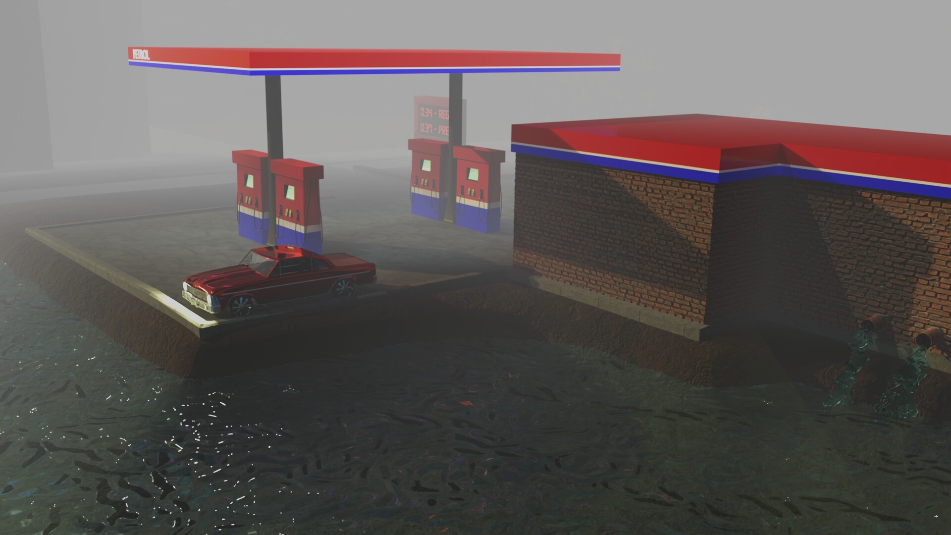 ArtStation - Gas Station