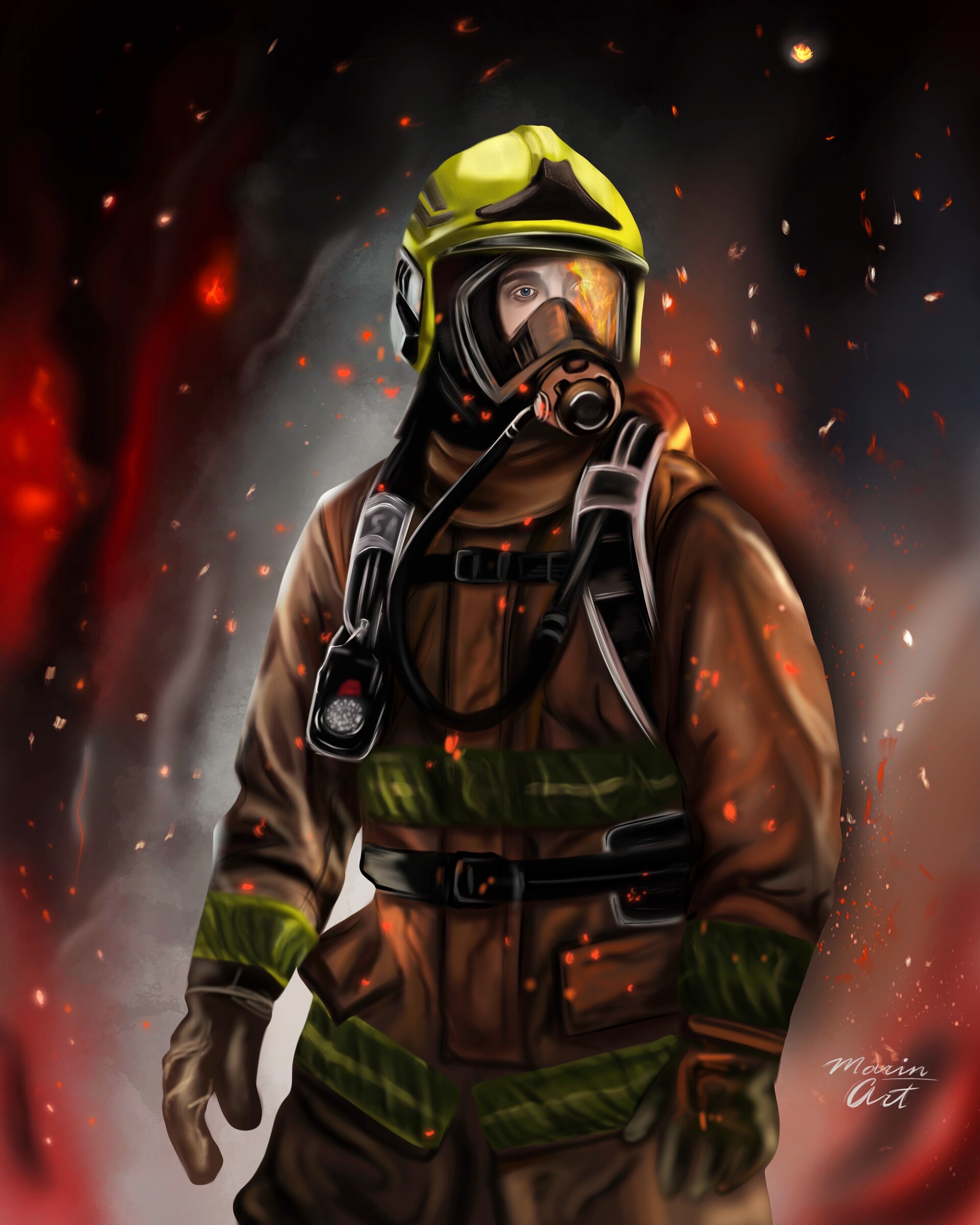ArtStation - Ukrainian firefighters